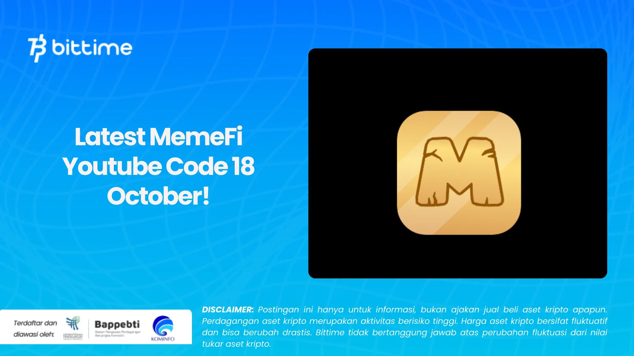 Latest MemeFi Youtube Code 18 October!