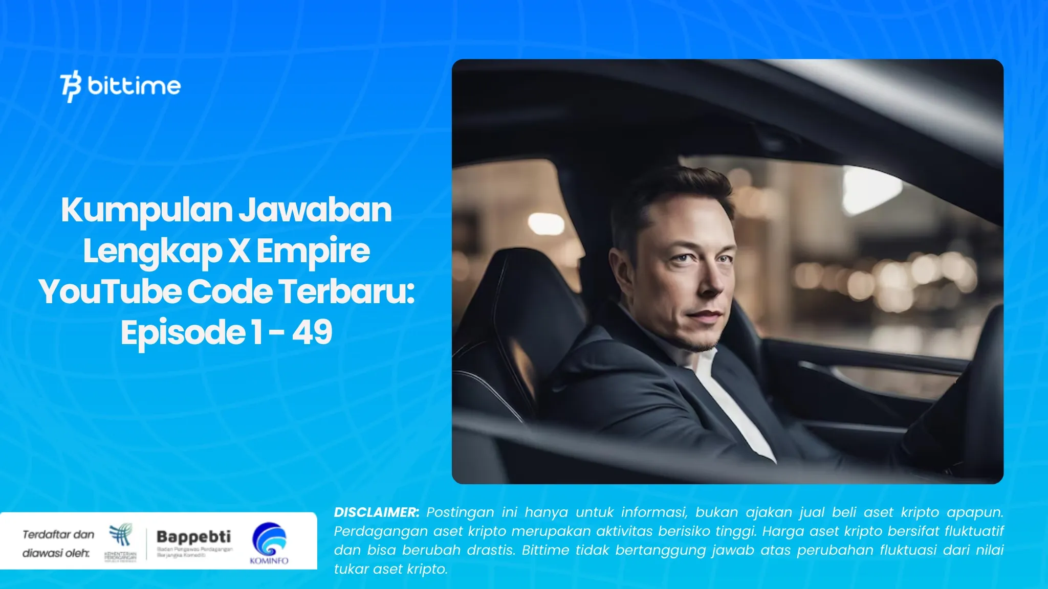 Kumpulan Jawaban Lengkap X Empire YouTube Code Terbaru: Episode 1 - 49