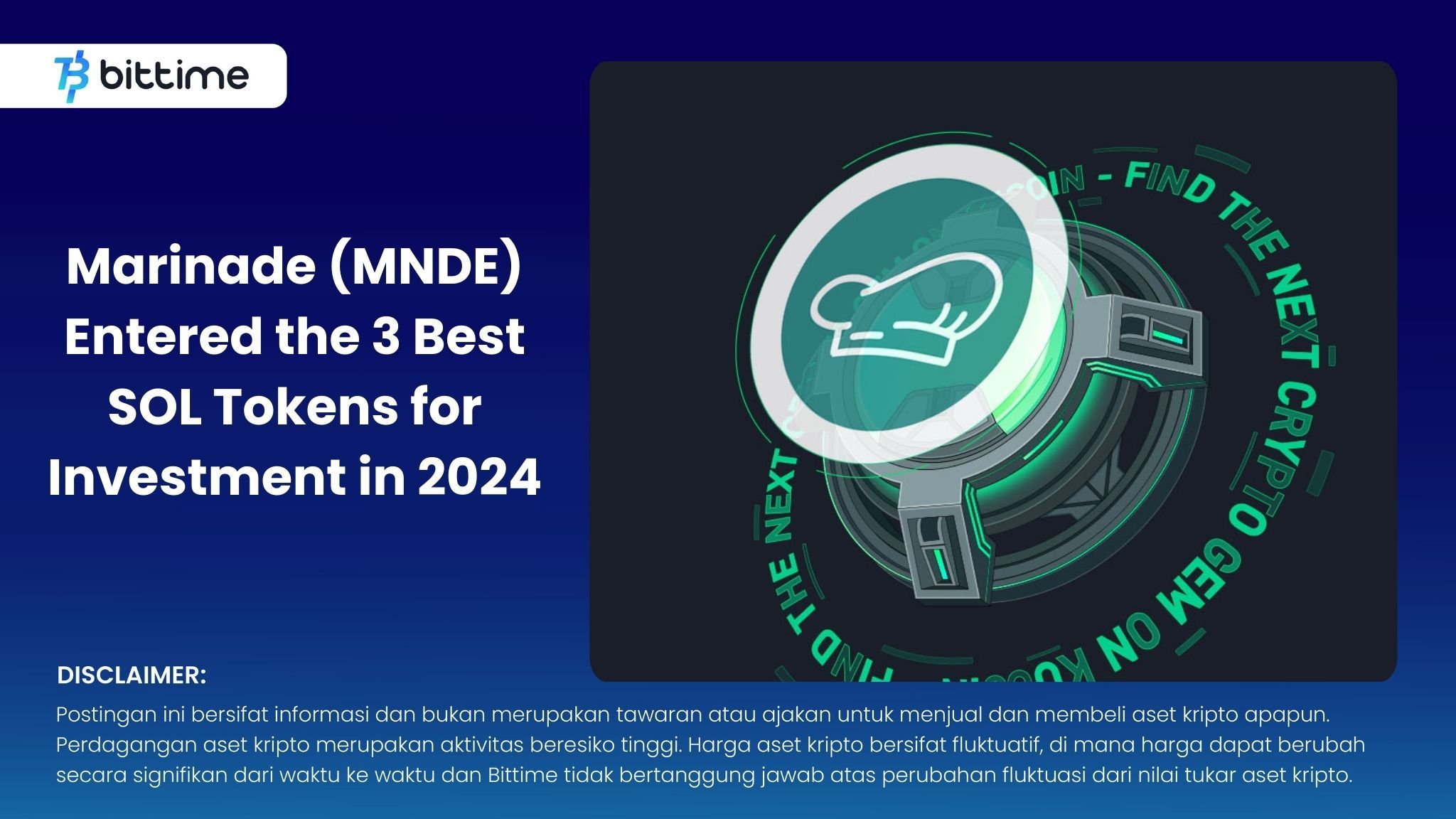 Marinade (MNDE) Entered the 3 Best SOL Tokens for Investment in 2024