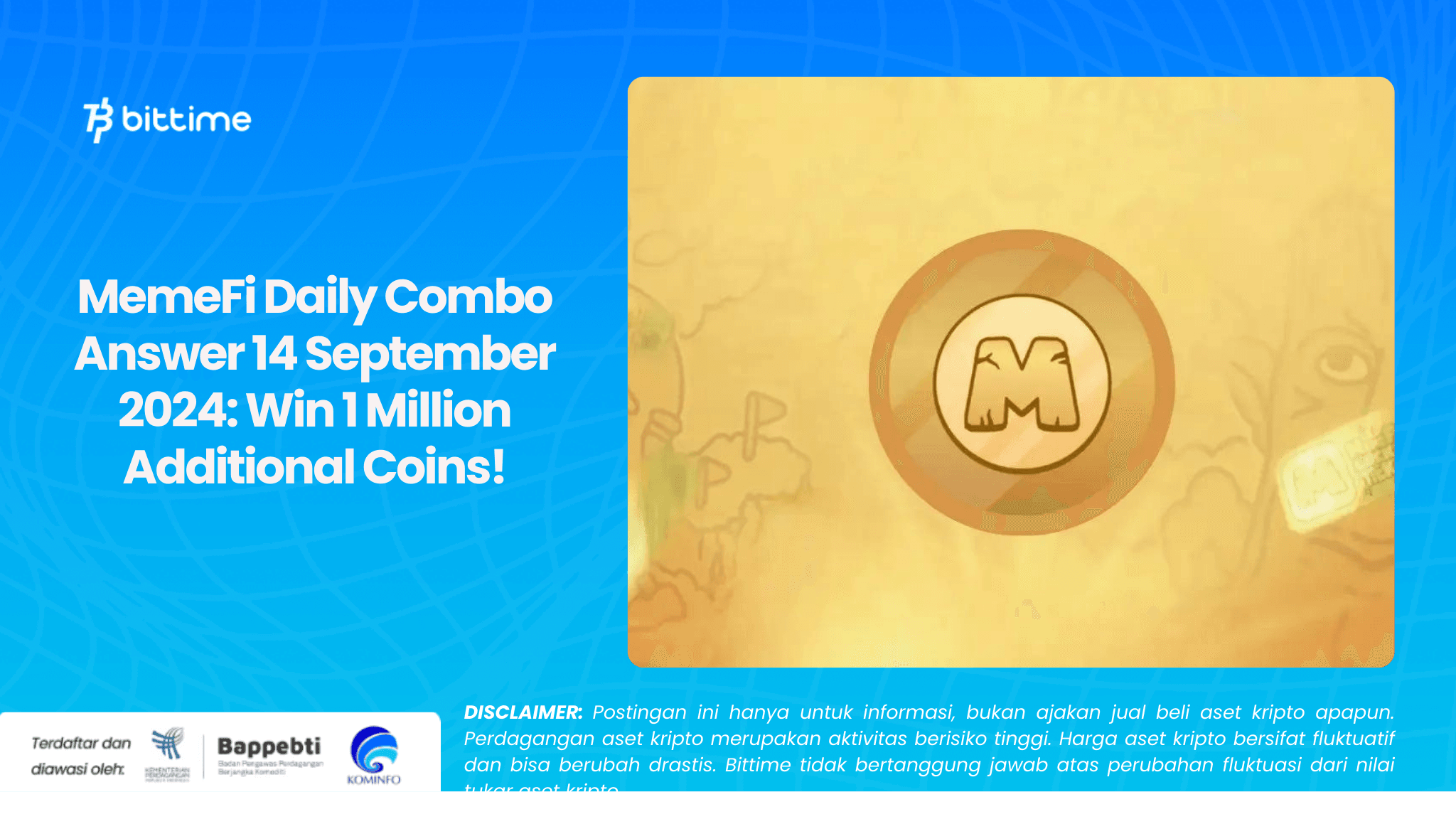 MemeFi Daily Combo Answer 14 September 2024: Win 1 Million Additional Coins!