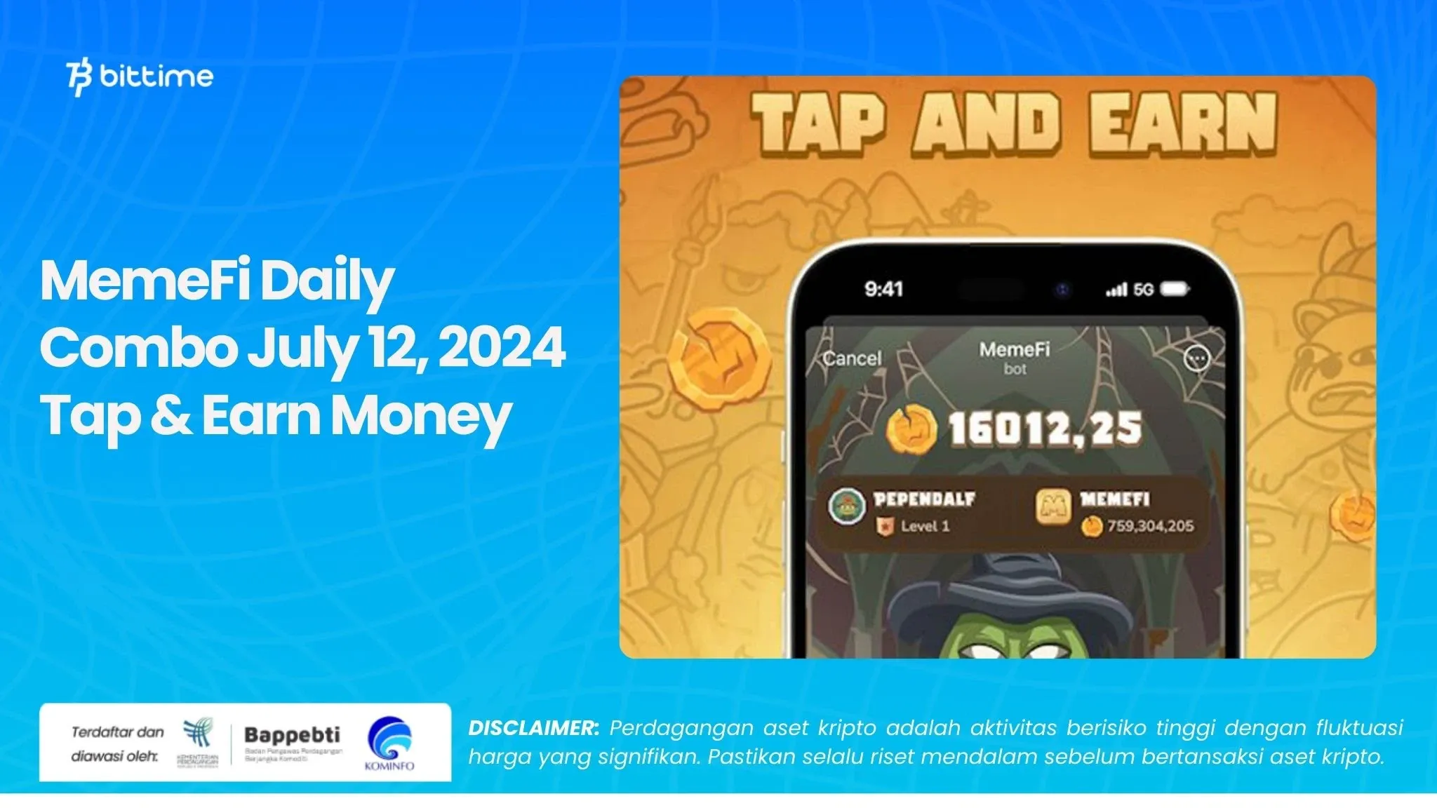 MemeFi Daily Combo July 12, 2024, Tap & Earn Money