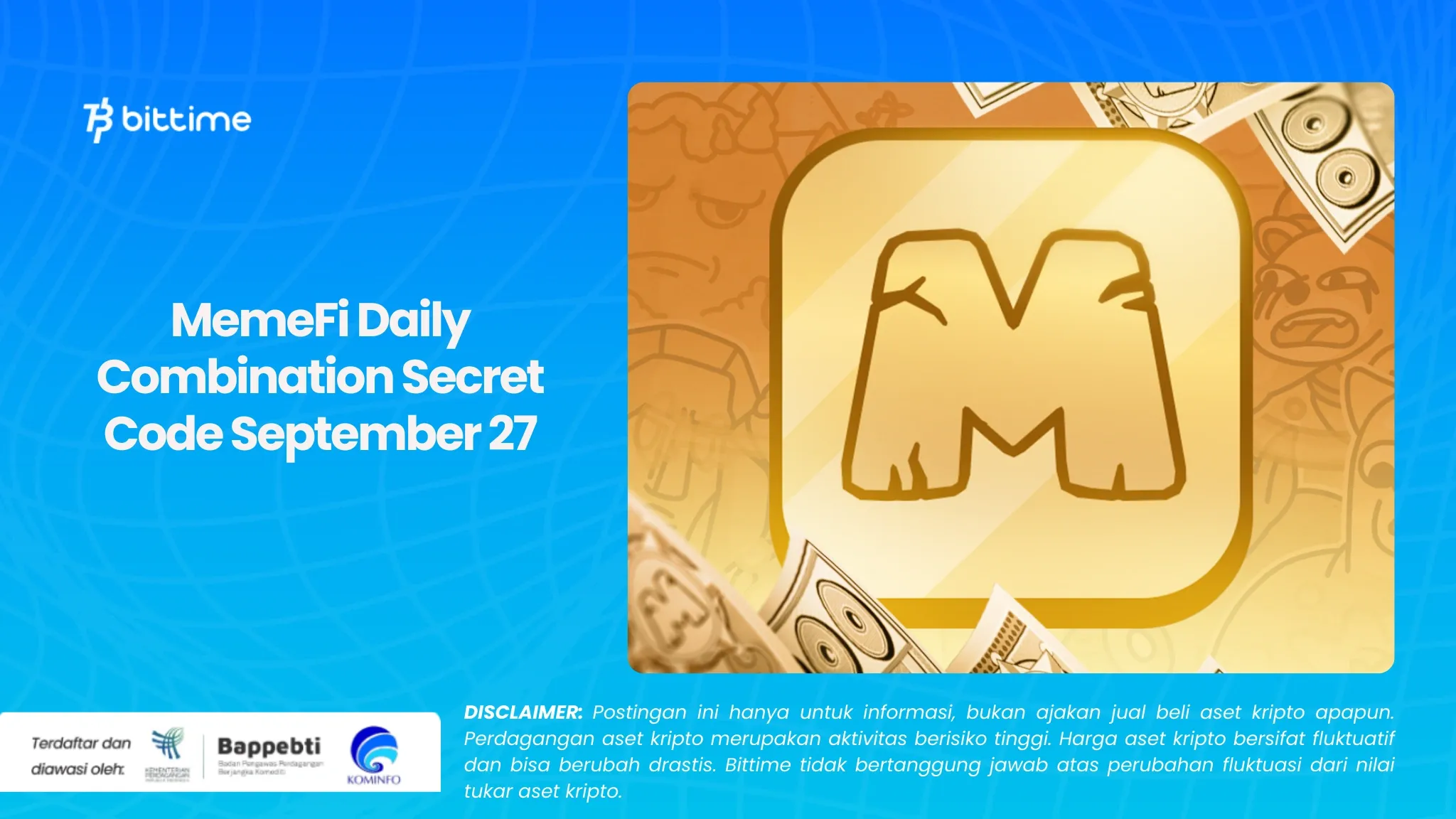 MemeFi Daily Combination Secret Code September 27