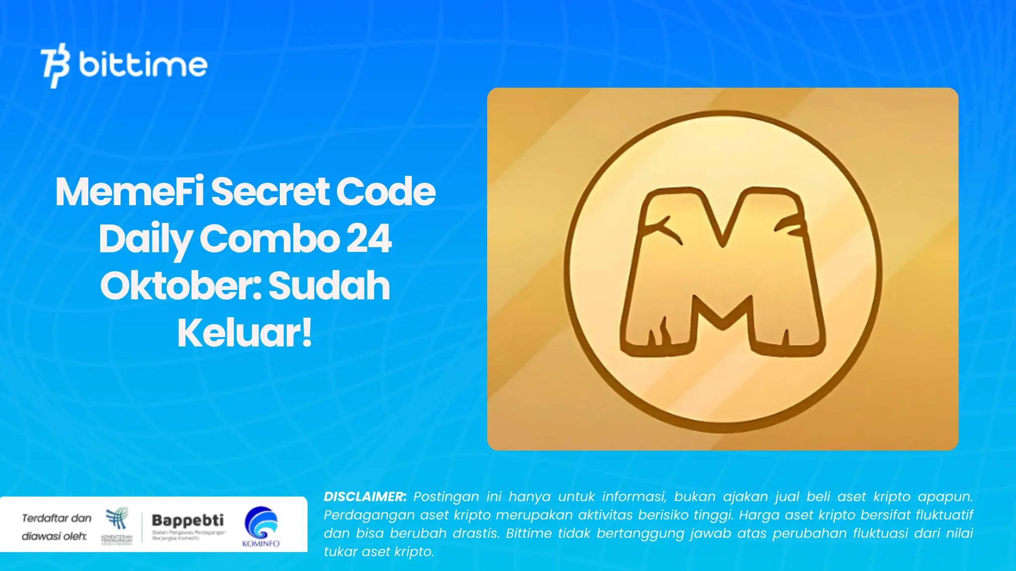 Memefi Secret Code Daily Combo 24 Oktober Sudah Keluar