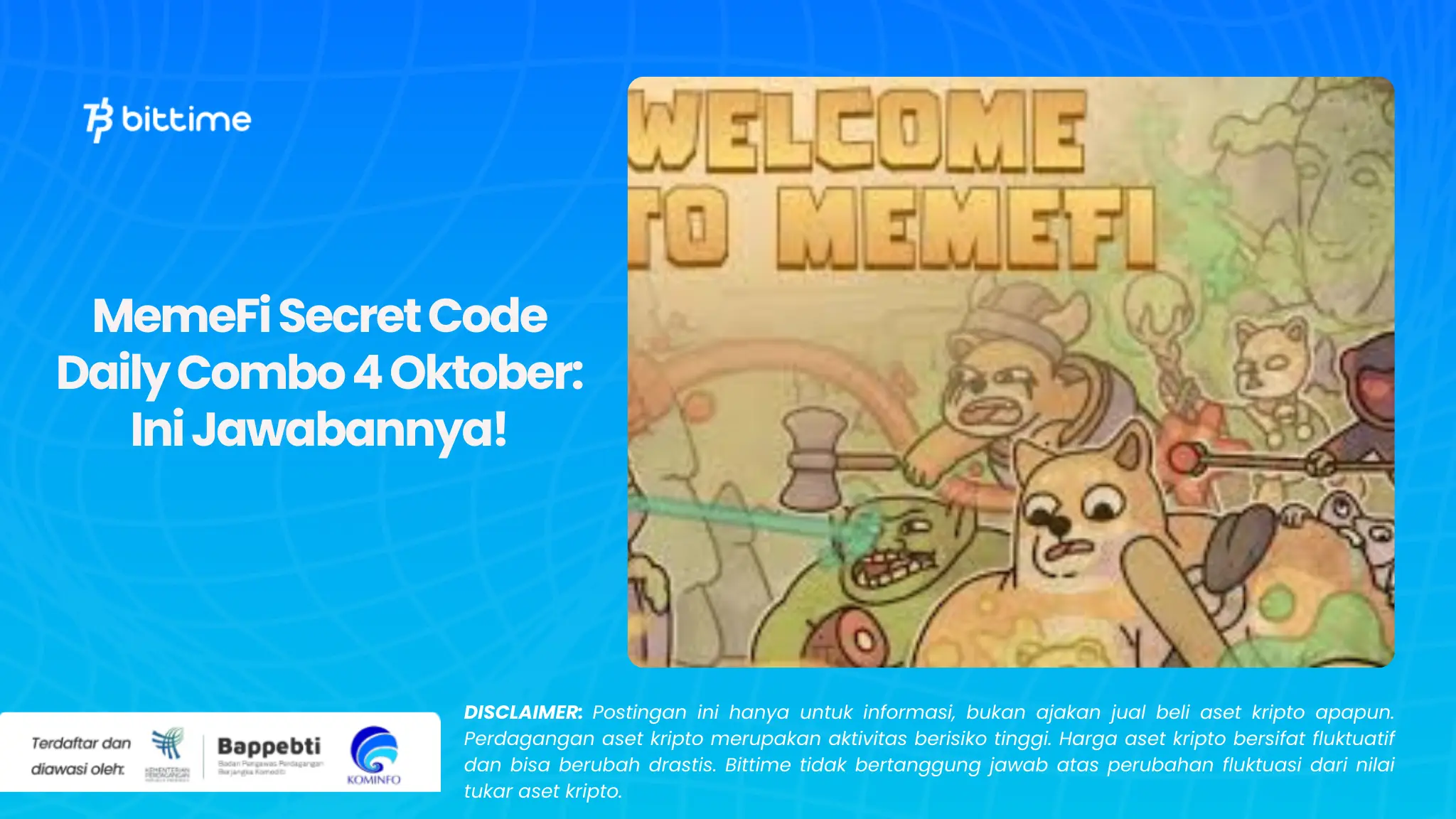 MemeFi Secret Code Daily Combo 4 Oktober: Ini Jawabannya!