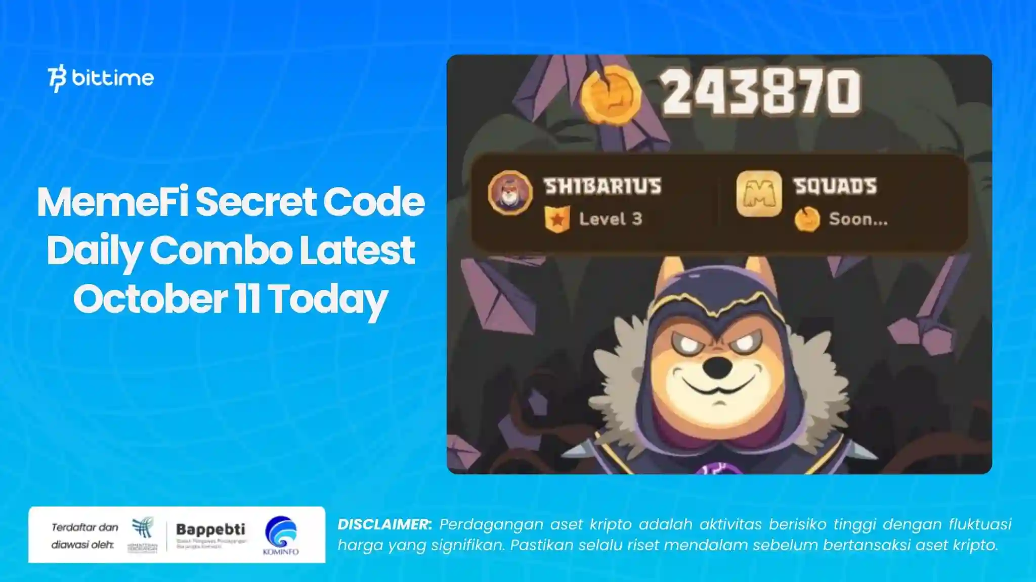 MemeFi Secret Code Daily Combo Latest October 11 Today