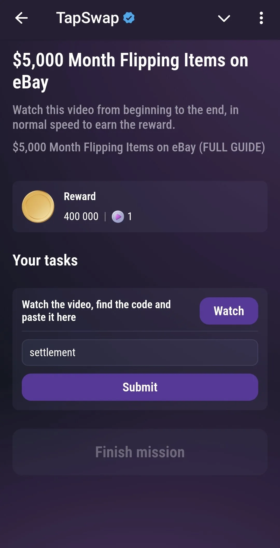 Menjawab TapSwap Cinema Code 10 September dengan Lengkap