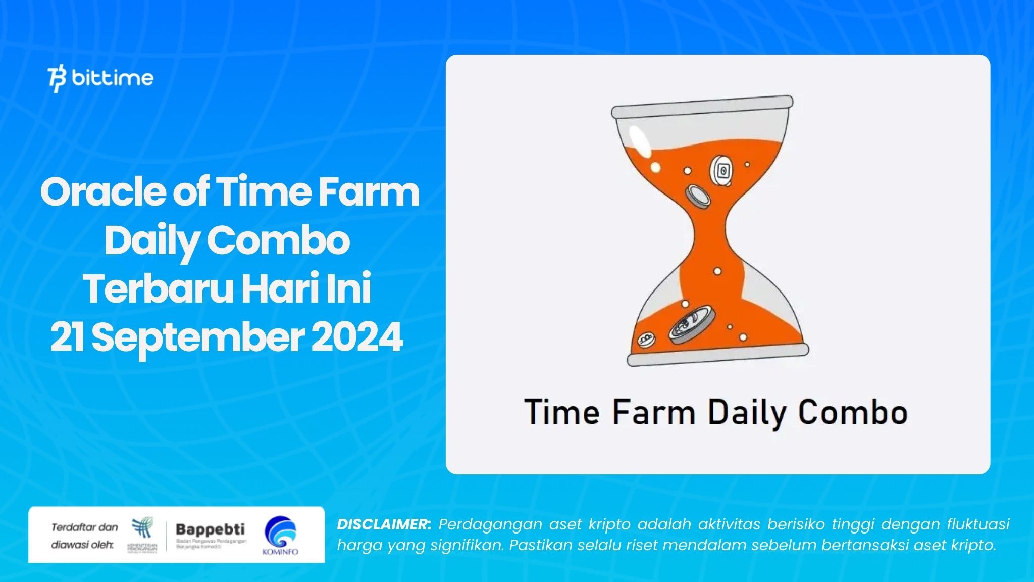 Oracle of Time Farm Daily Combo Terbaru Hari Ini 21 September 2024