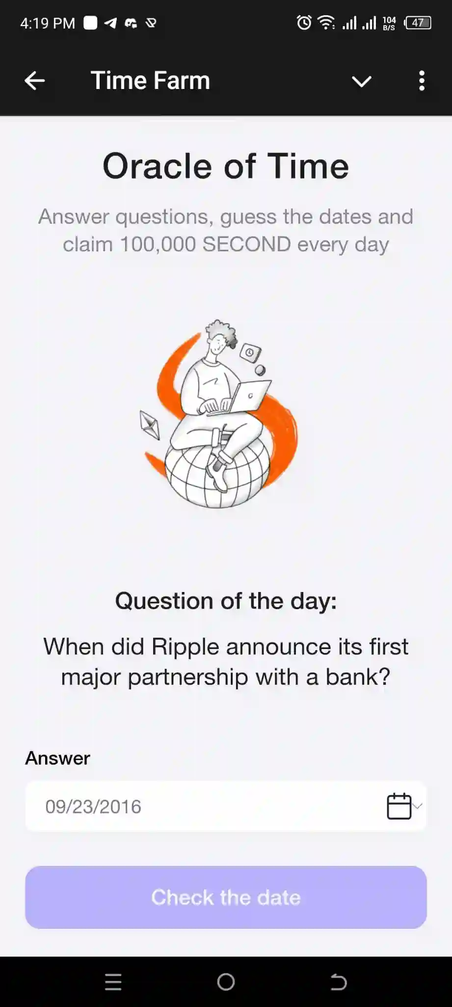 Oracle of Time Farm Daily Combo Terbaru Hari Ini 14 September 2024