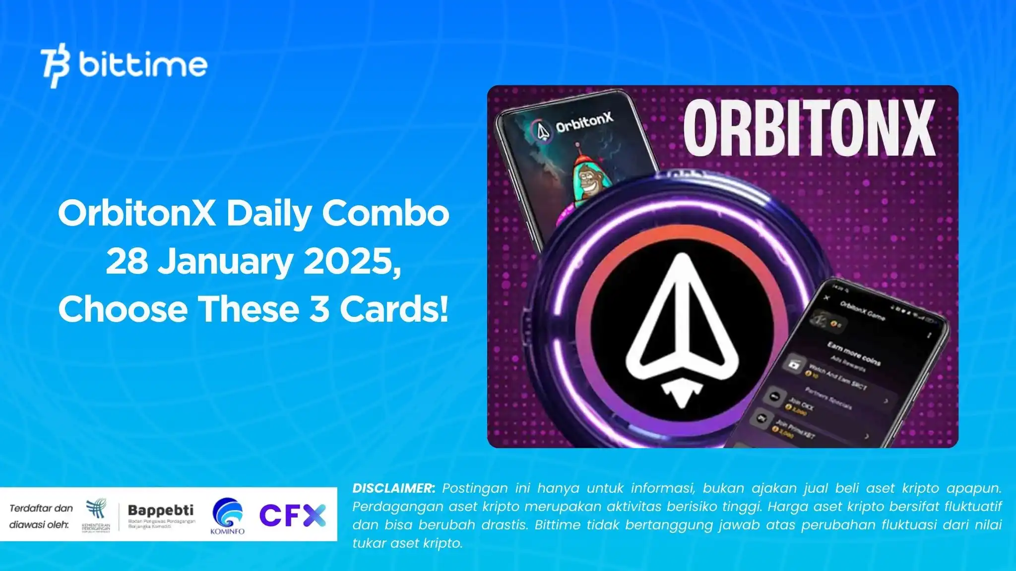OrbitonX Daily Combo 28 January 2025, Choose These 3 Cards!