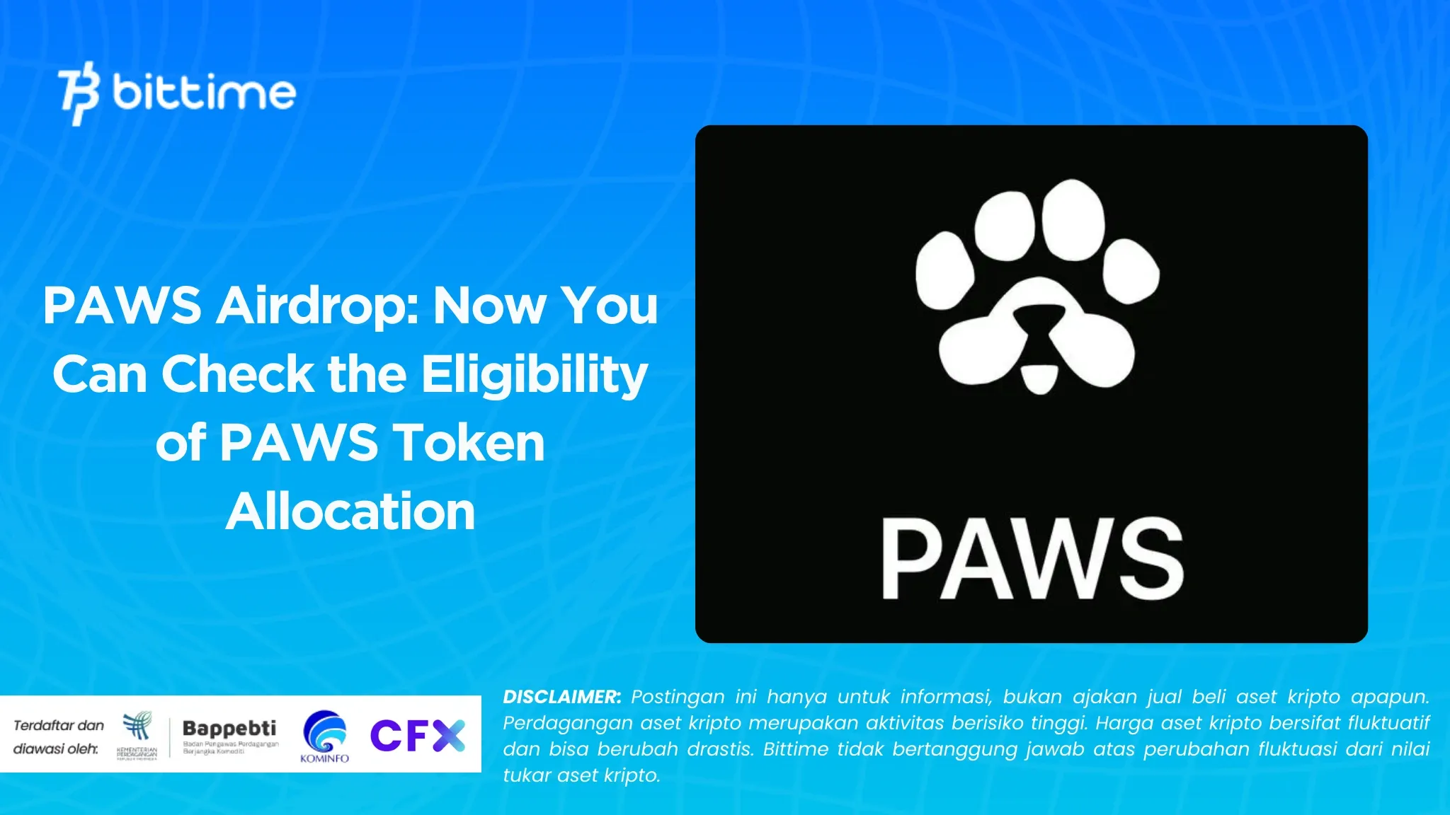 PAWS Airdrop: Now You Can Check the Eligibility of PAWS Token Allocation PAWS Airdrop: Now You Can Check the Eligibility of PAWS Token Allocation