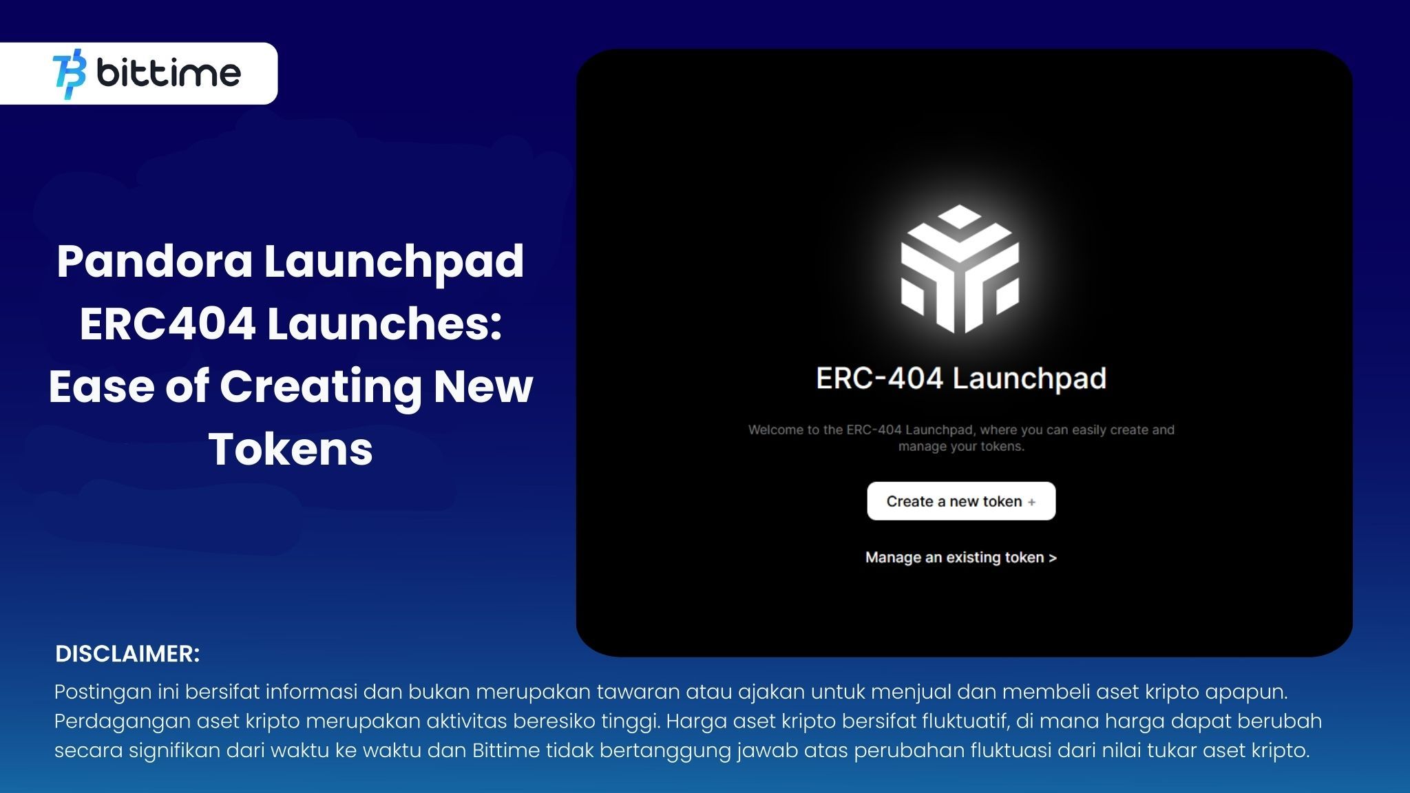Pandora Launchpad ERC404 Launches: Ease of Creating New Tokens