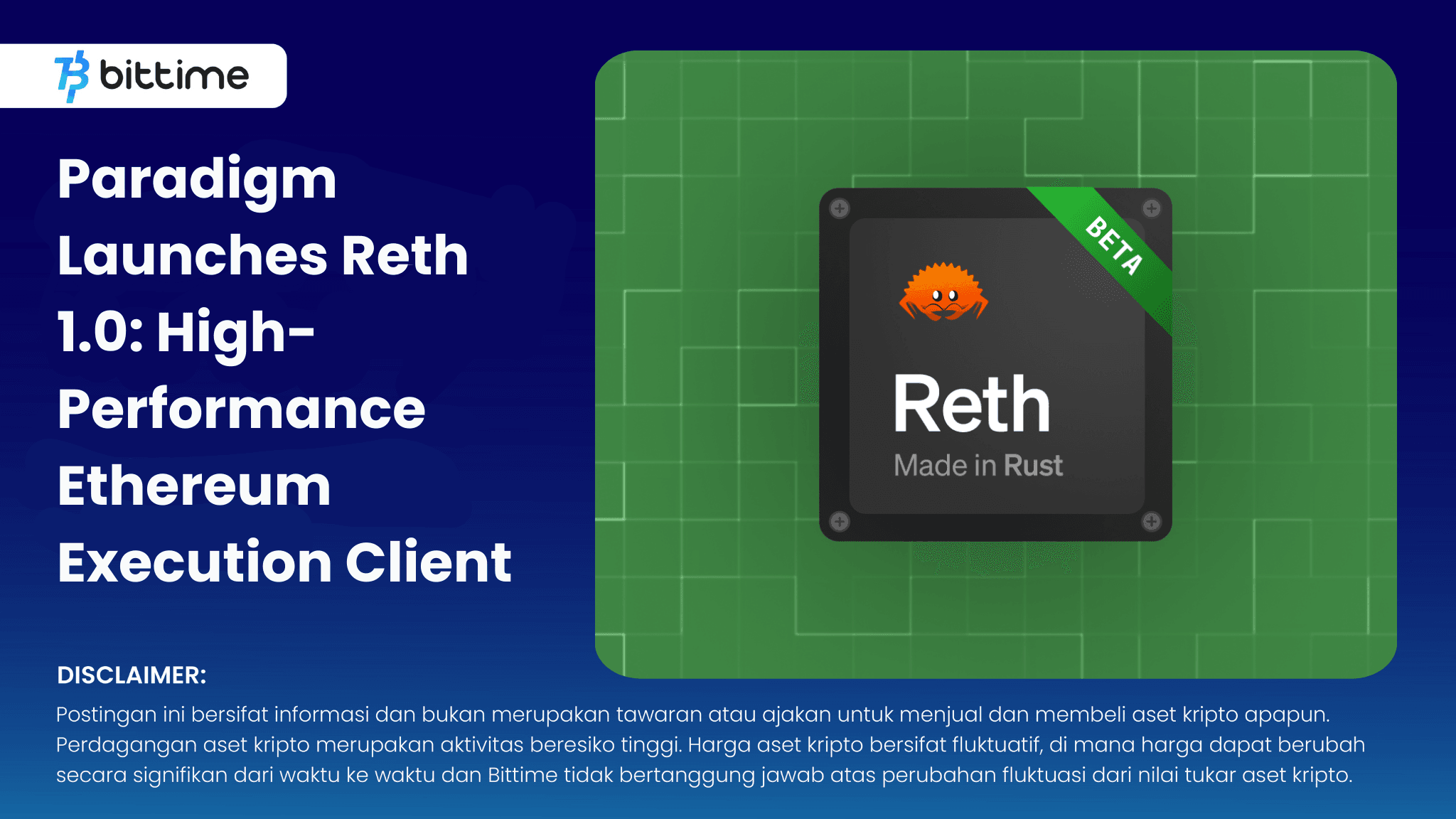 Paradigm Launches Reth 1.0: High-Performance Ethereum Execution Client