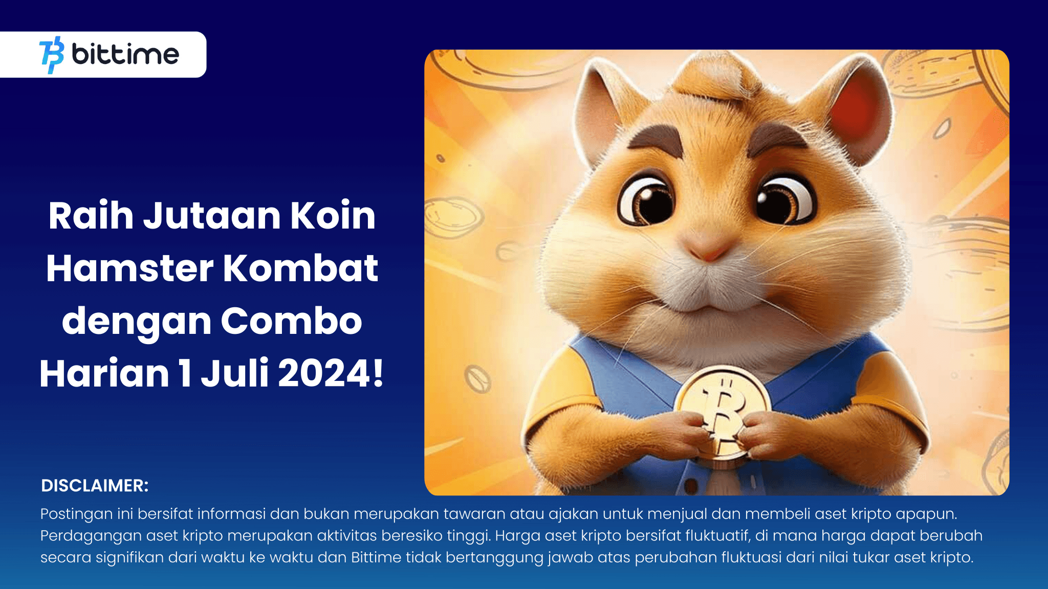 Hamster Kombat Daily Combo 1 Juli 2024, Raih Jutaan Koin