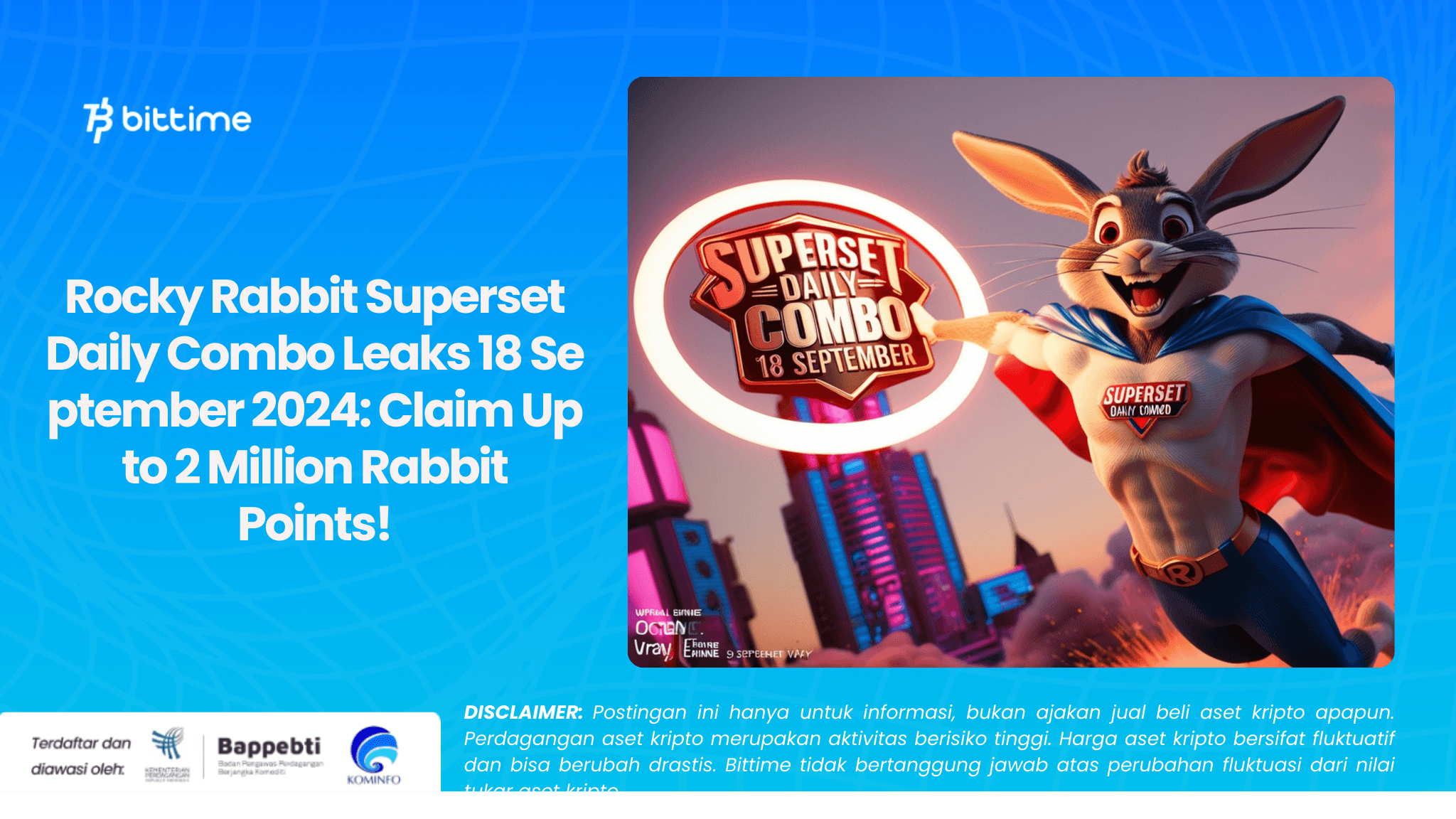 Rocky Rabbit Superset Daily Combo Leaks 18 September 2024: Claim Up to ...