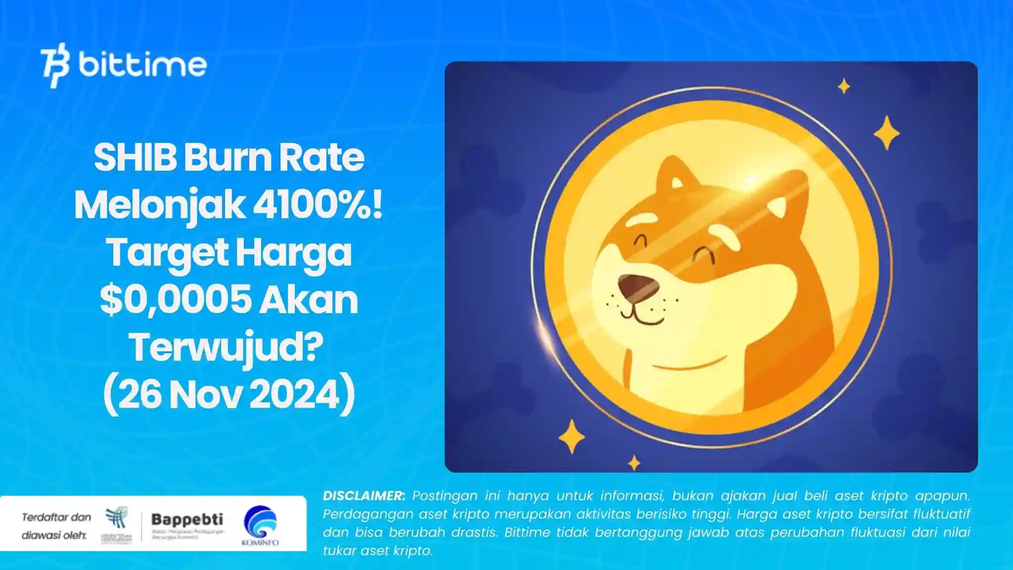 SHIB Burn Rate Melonjak 4100%! Apakah Target $0,0005 Akan Terwujud? (26 Nov 2024)