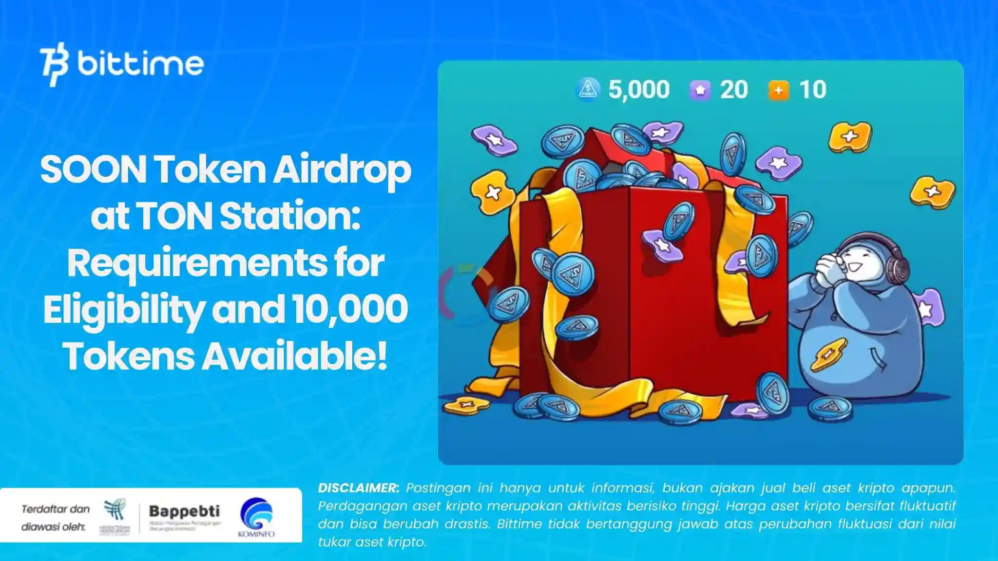 SOON Token Airdrop at TON Station: Requirements for Eligibility and 10,000 Tokens Available!