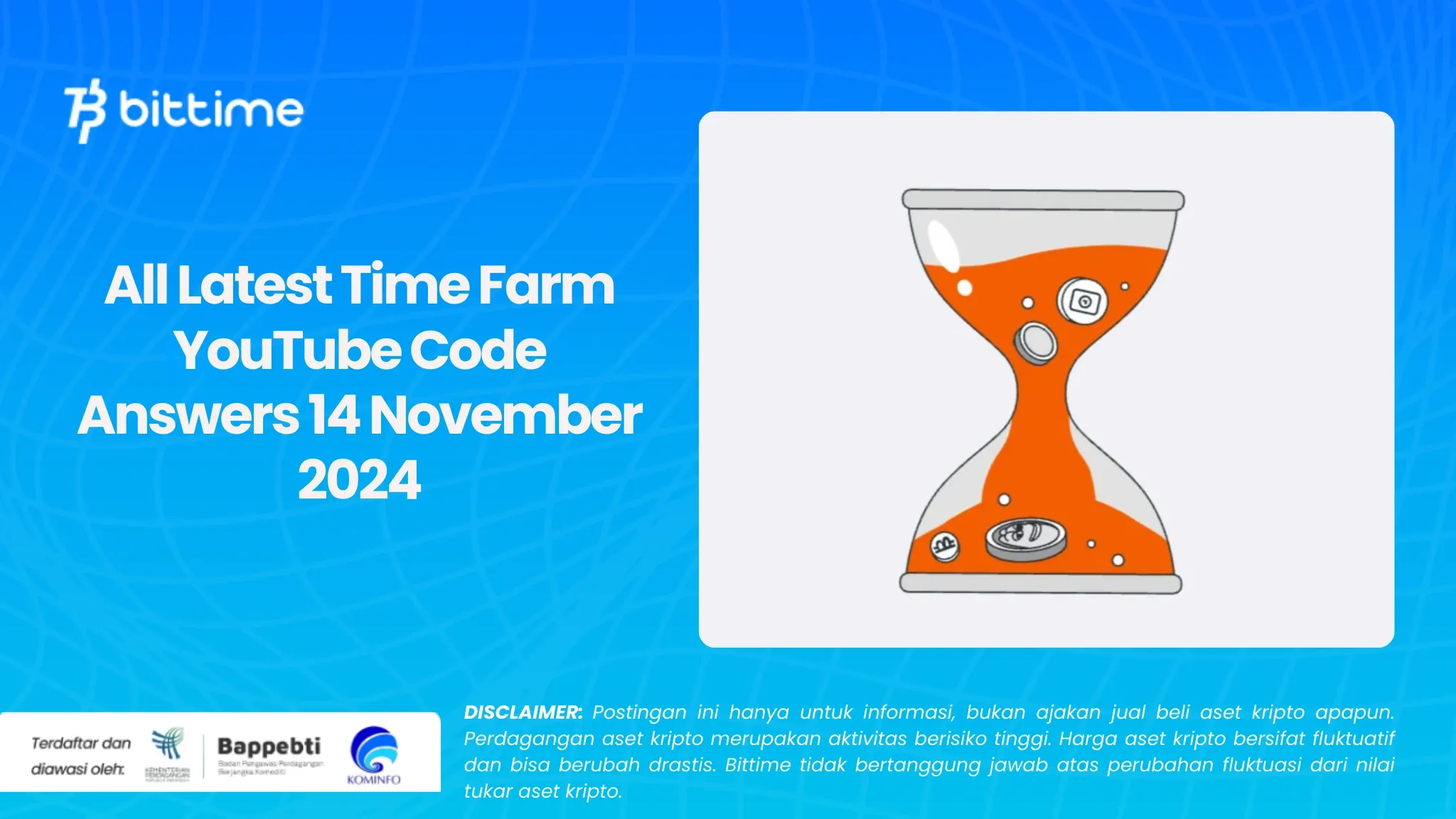 All Latest Time Farm YouTube Code Answers 14 November 2024