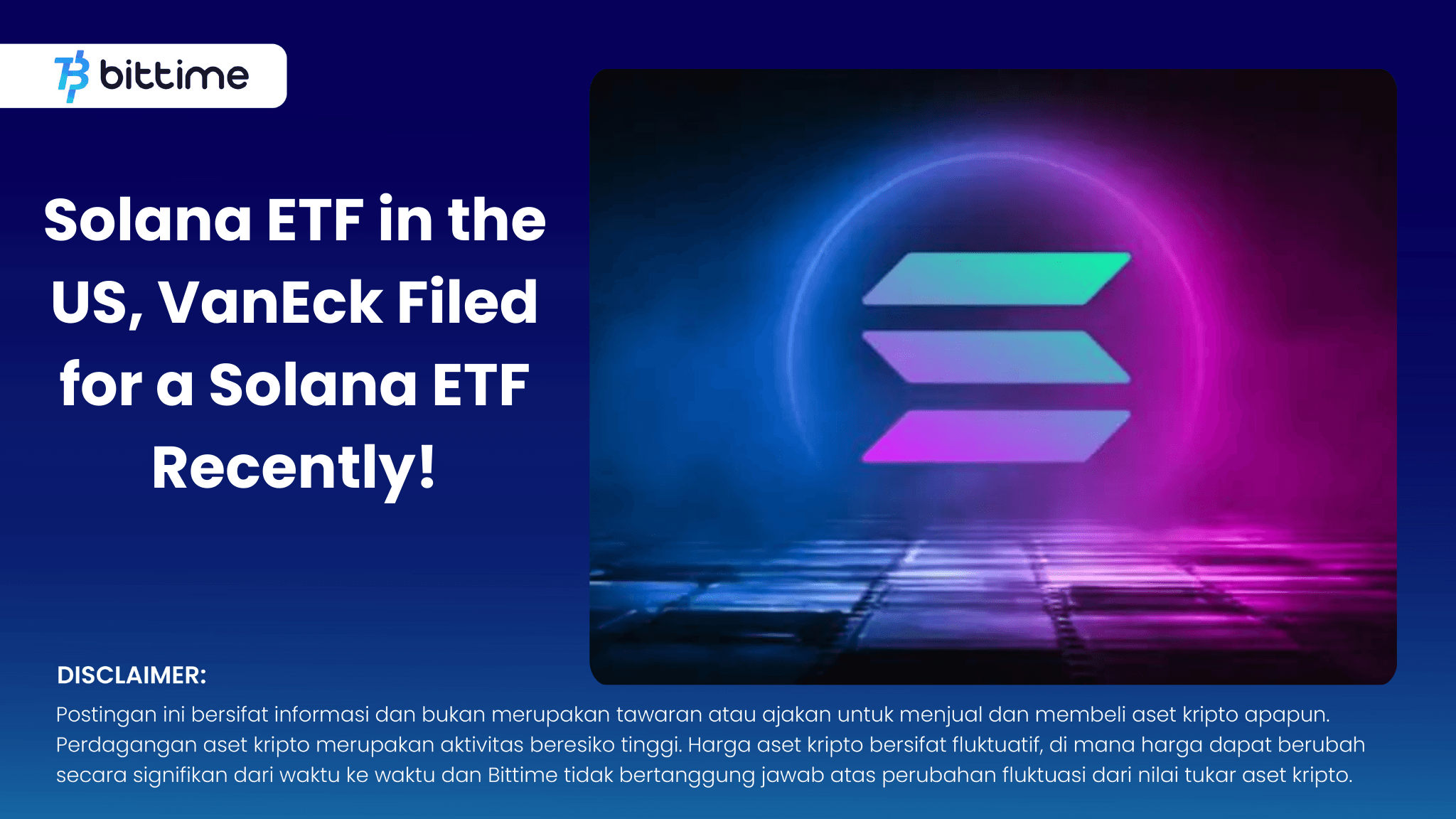 Solana ETF in the US, VanEck Filed for a Solana ETF Recently!
