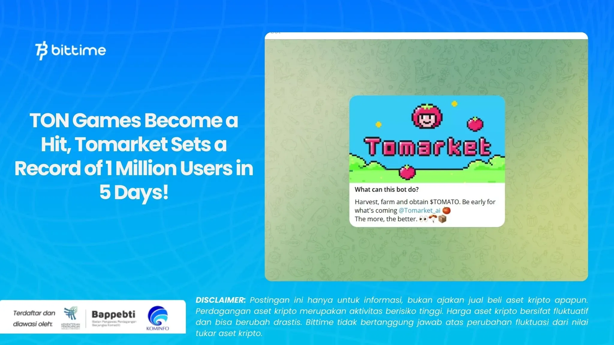 TON Games Become a Hit, Tomarket Sets a Record of 1 Million Users in 5 ...