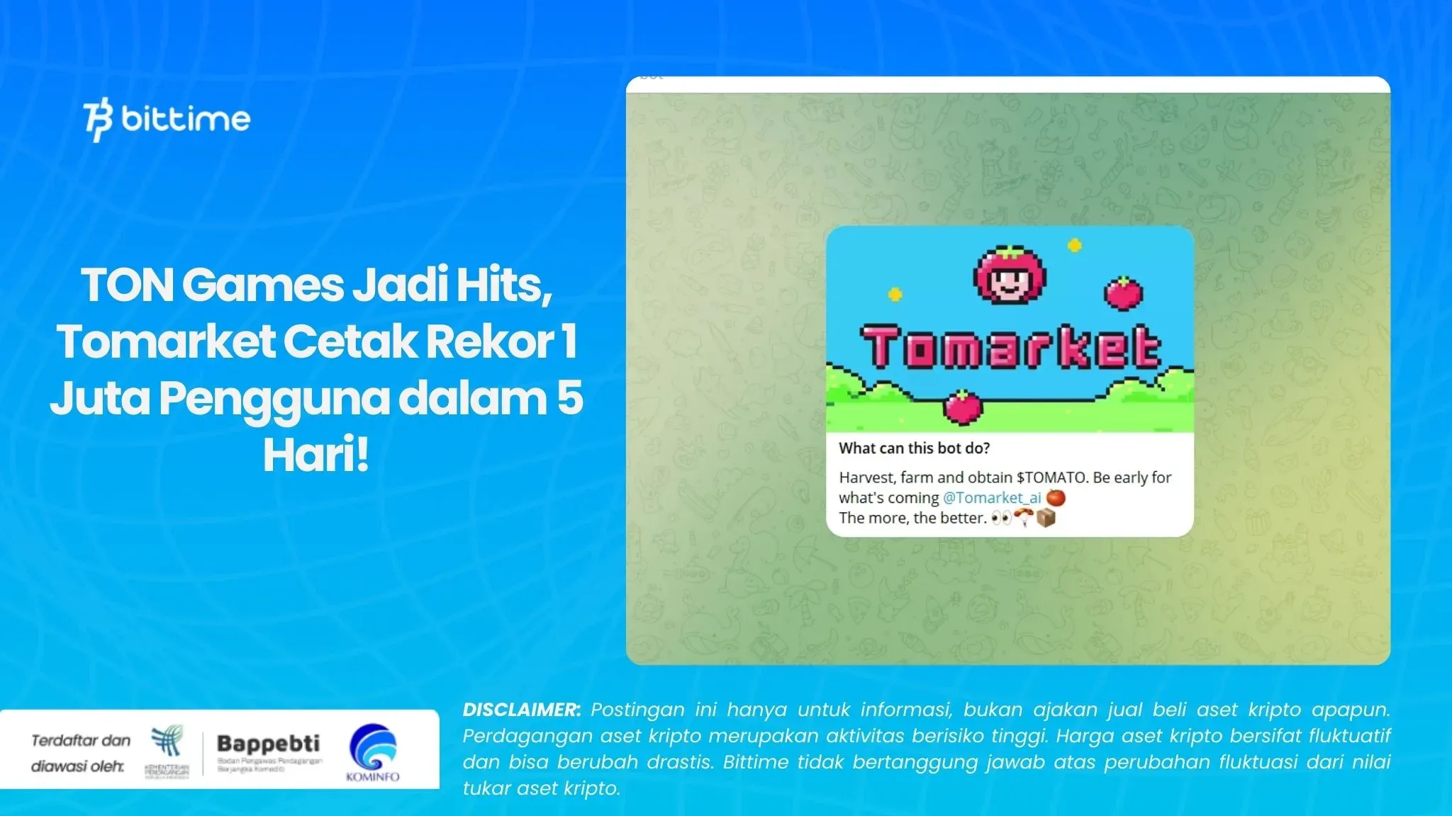TON Games Jadi Hits, Tomarket Cetak Rekor 1 Juta Pengguna dalam 5 Hari!