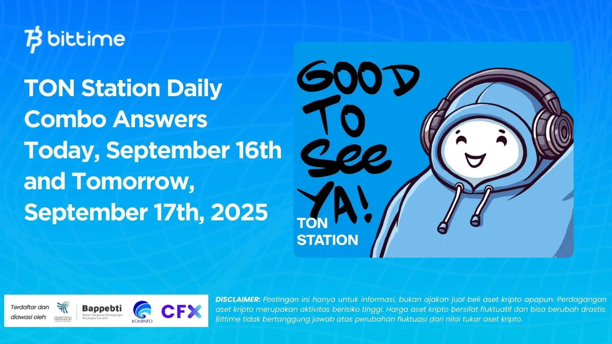 TON Station Daily Combo Answers Today, September 16th and Tomorrow ...