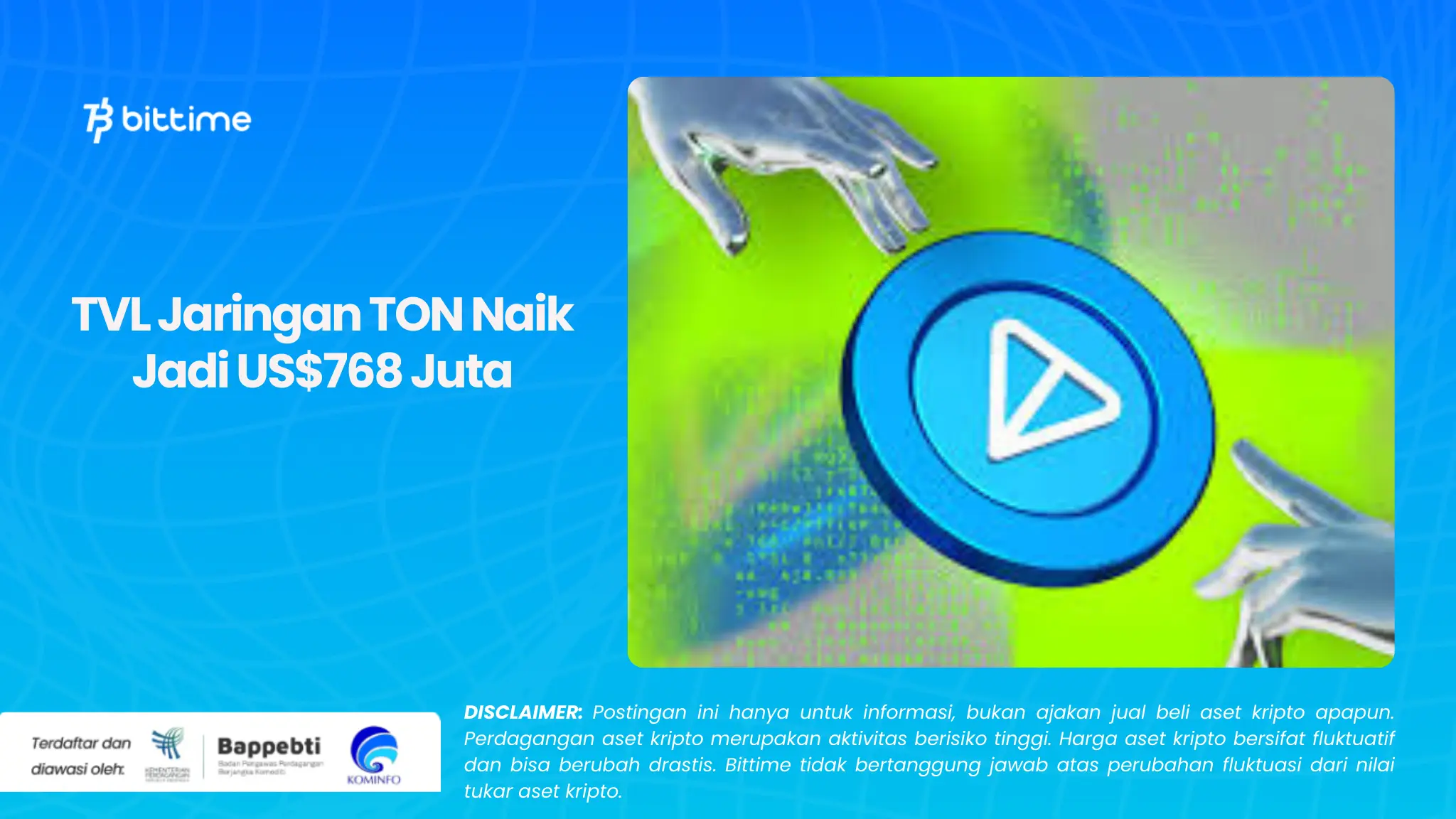 TVL Jaringan TON Naik Jadi US$768 Juta