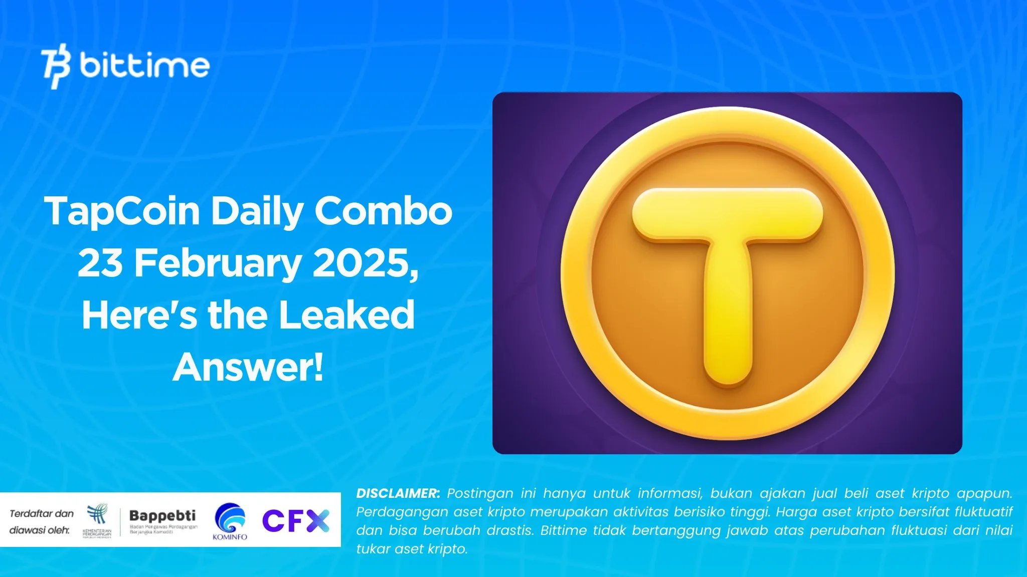 TapCoin Daily Combo 23 February 2025, Here's the Leaked Answer!
