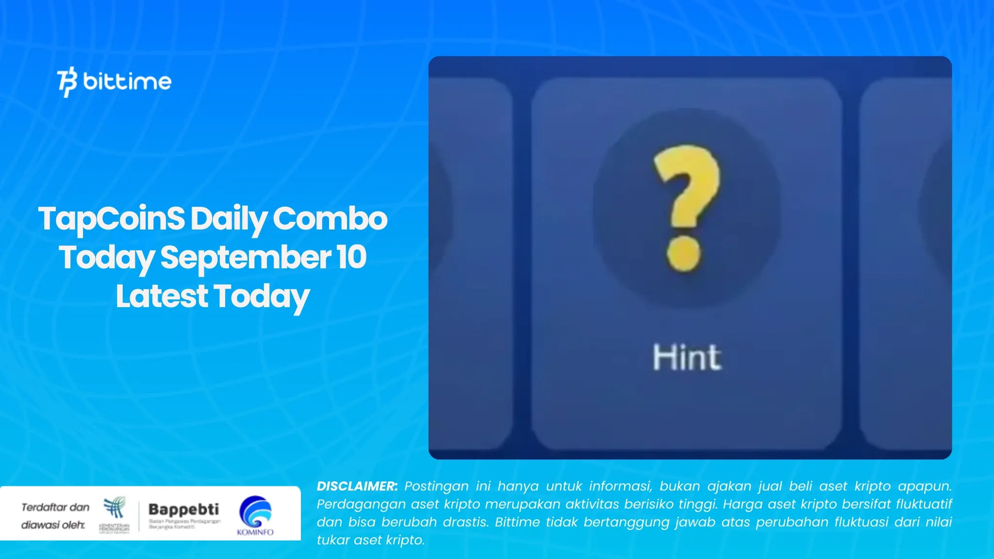 TapCoinS Daily Combo Today September 10 Latest Today