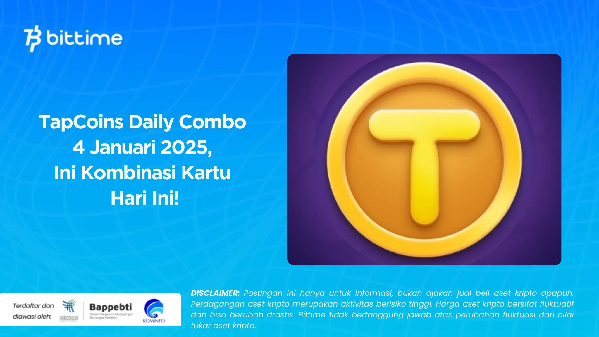 TapCoins Daily Combo 4 Januari 2025