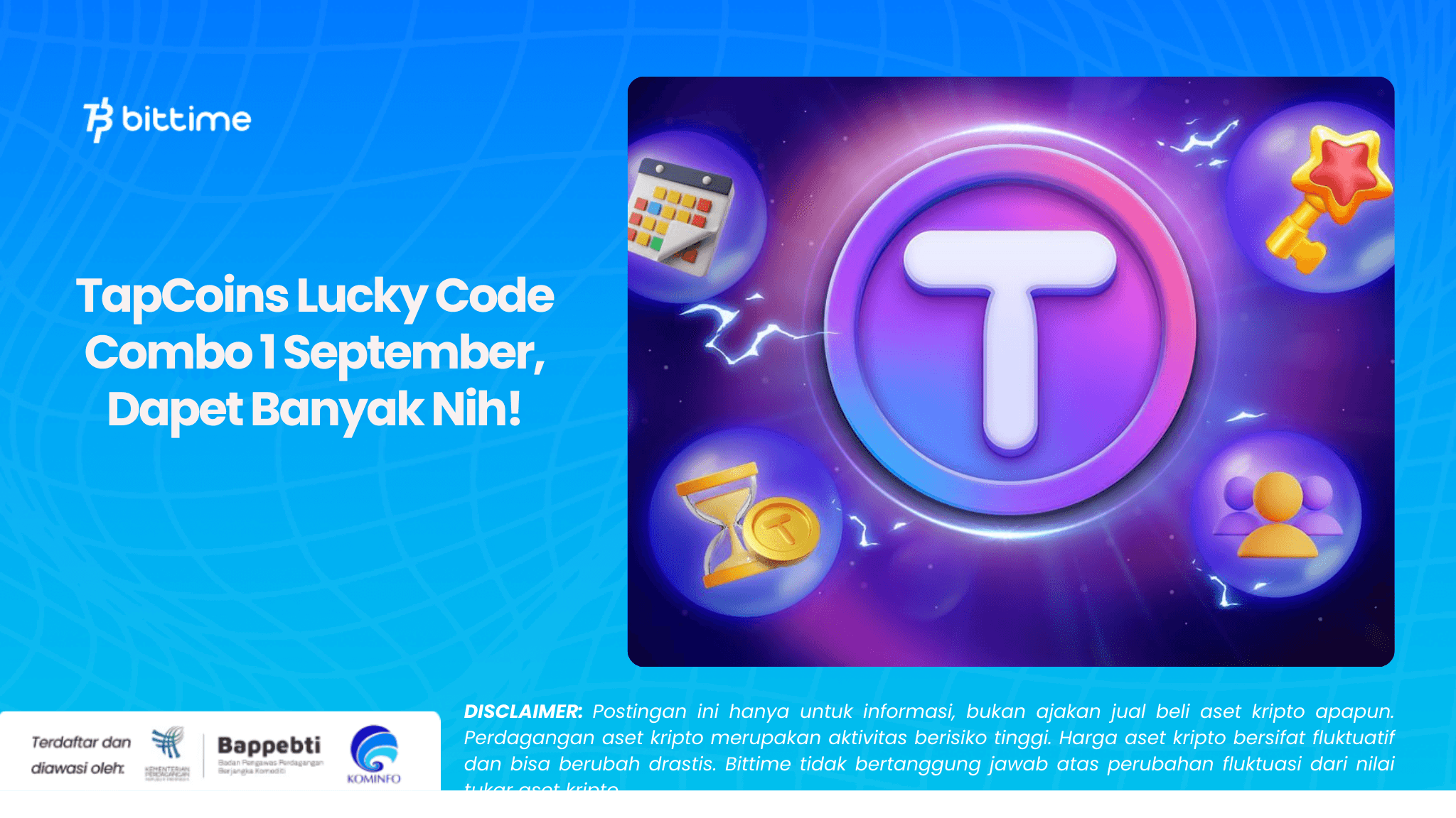 TapCoins Lucky Code Combo 1 September, Dapet Banyak Nih!
