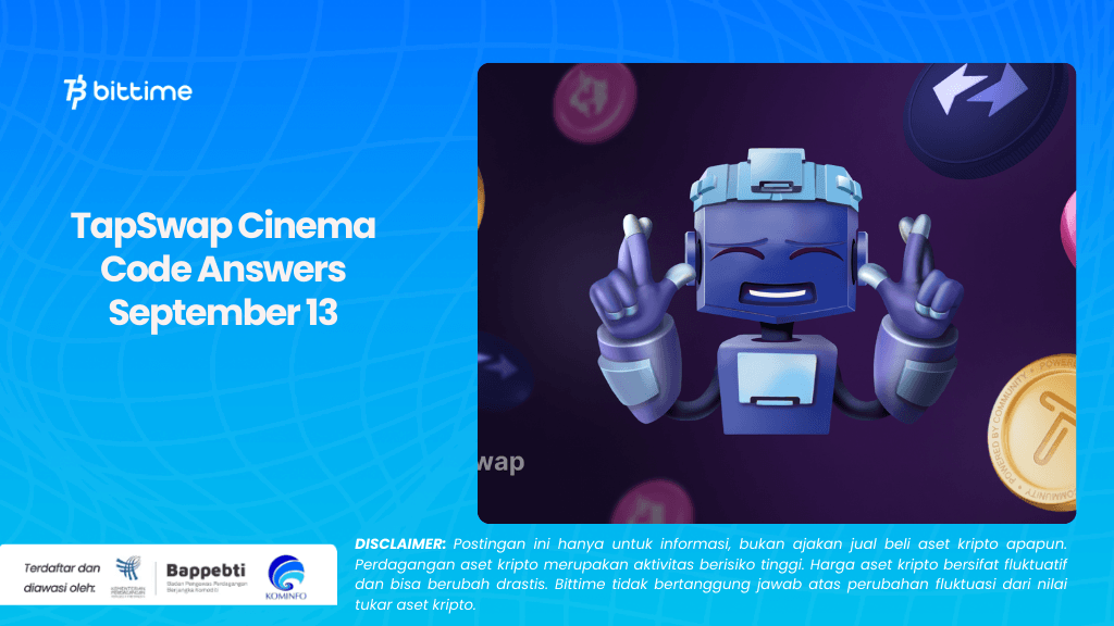TapSwap Cinema Code Answers September 13