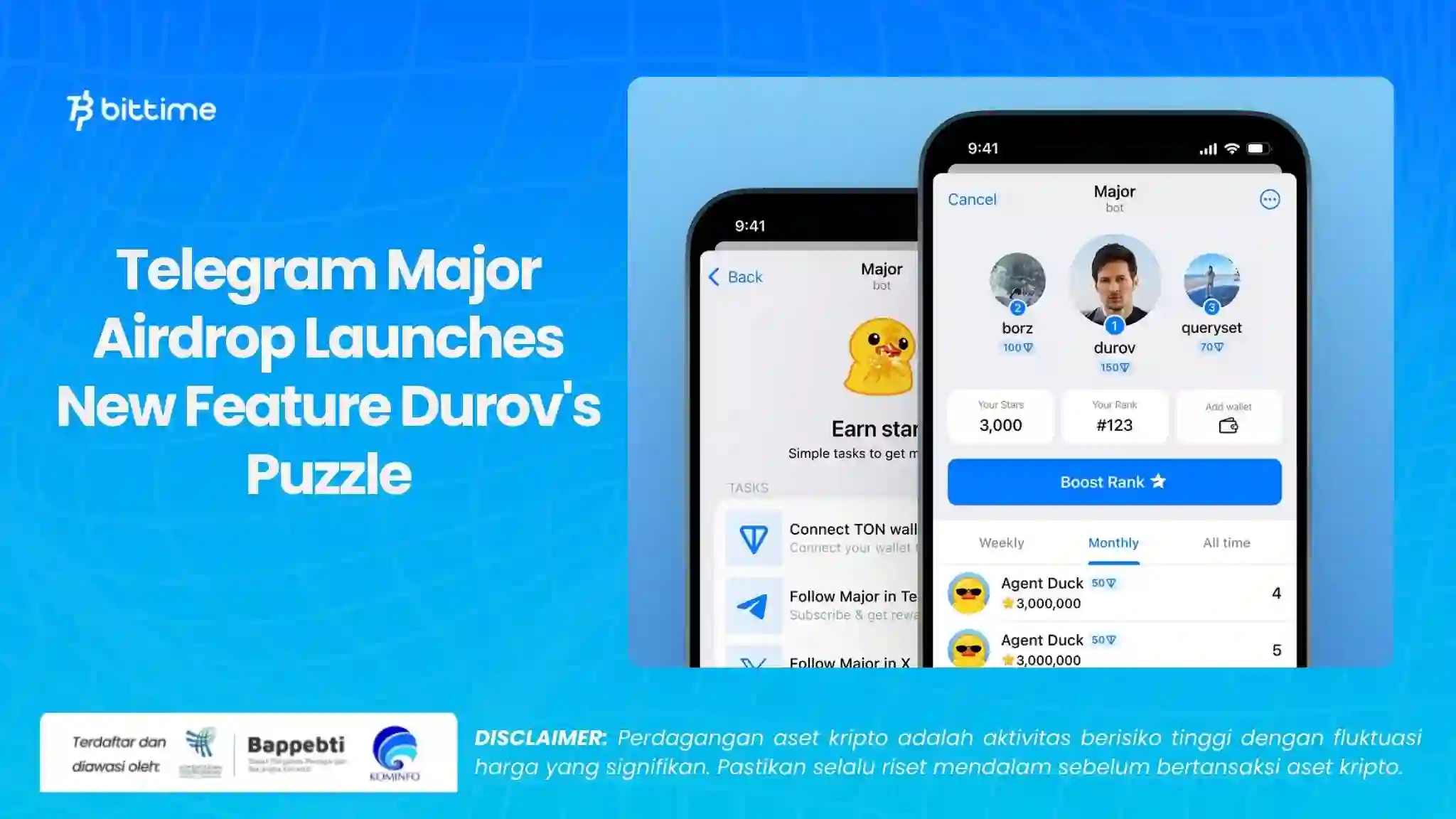 Telegram Major Airdrop Launches New Feature Durov's Puzzle