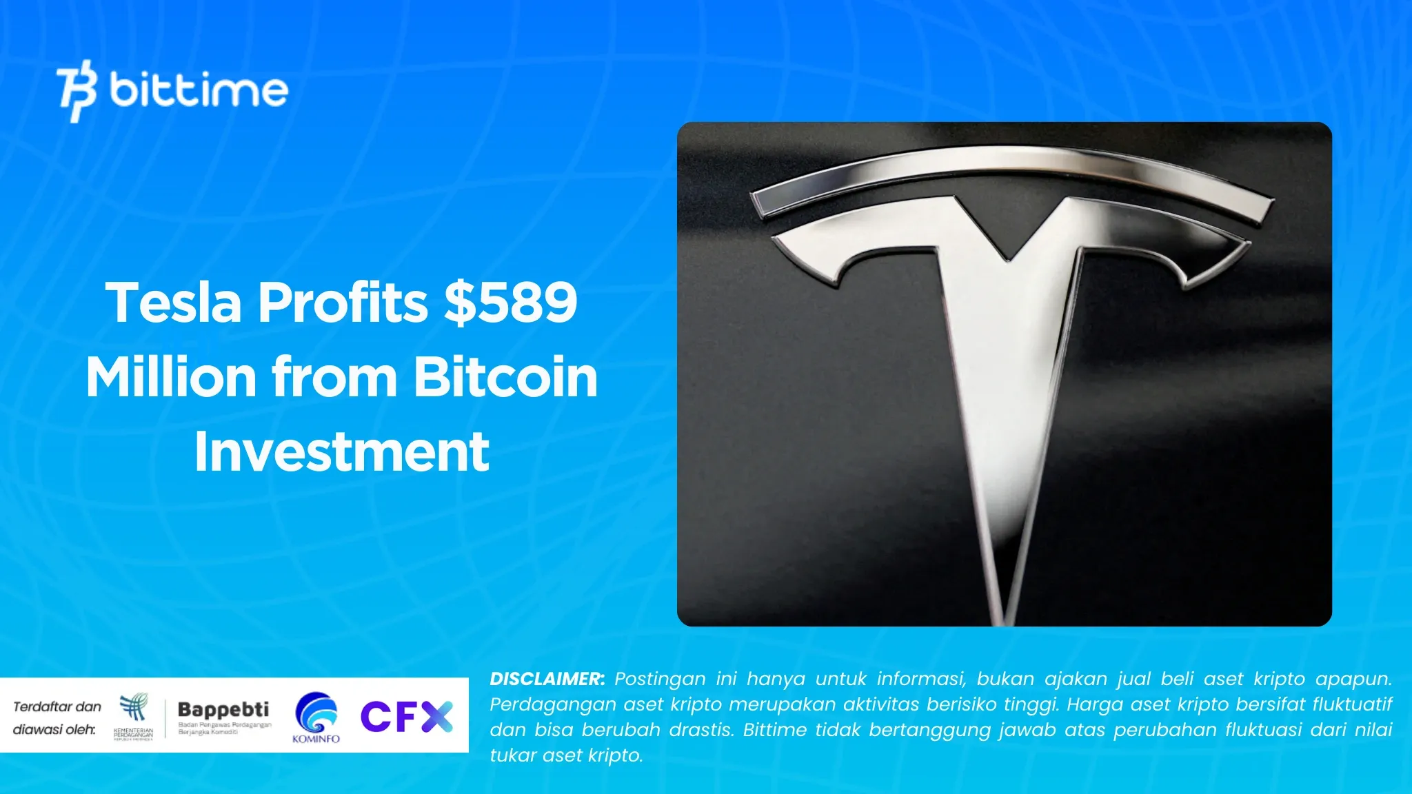 Tesla Profits $589 Million from Bitcoin Investment