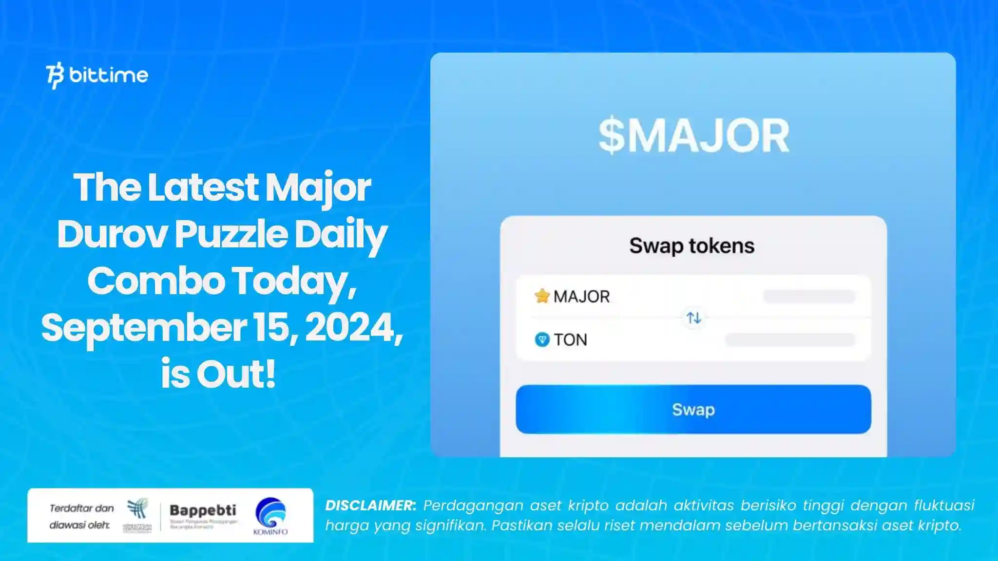 The Latest Major Durov Puzzle Daily Combo Today, September 15, 2024, is ...