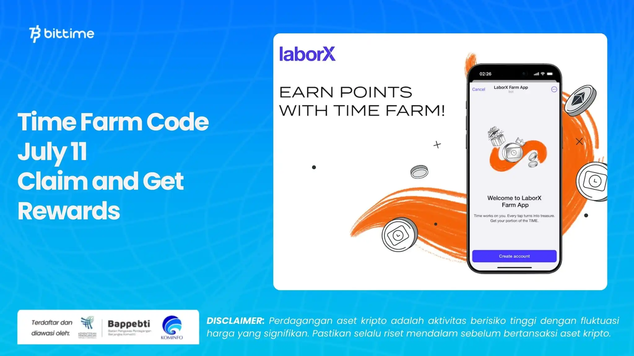 Time Farm Code July 11, Claim and Get Rewards