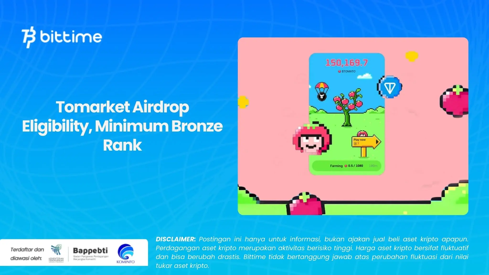 Tomarket Airdrop Eligibility, Minimum Bronze Rank