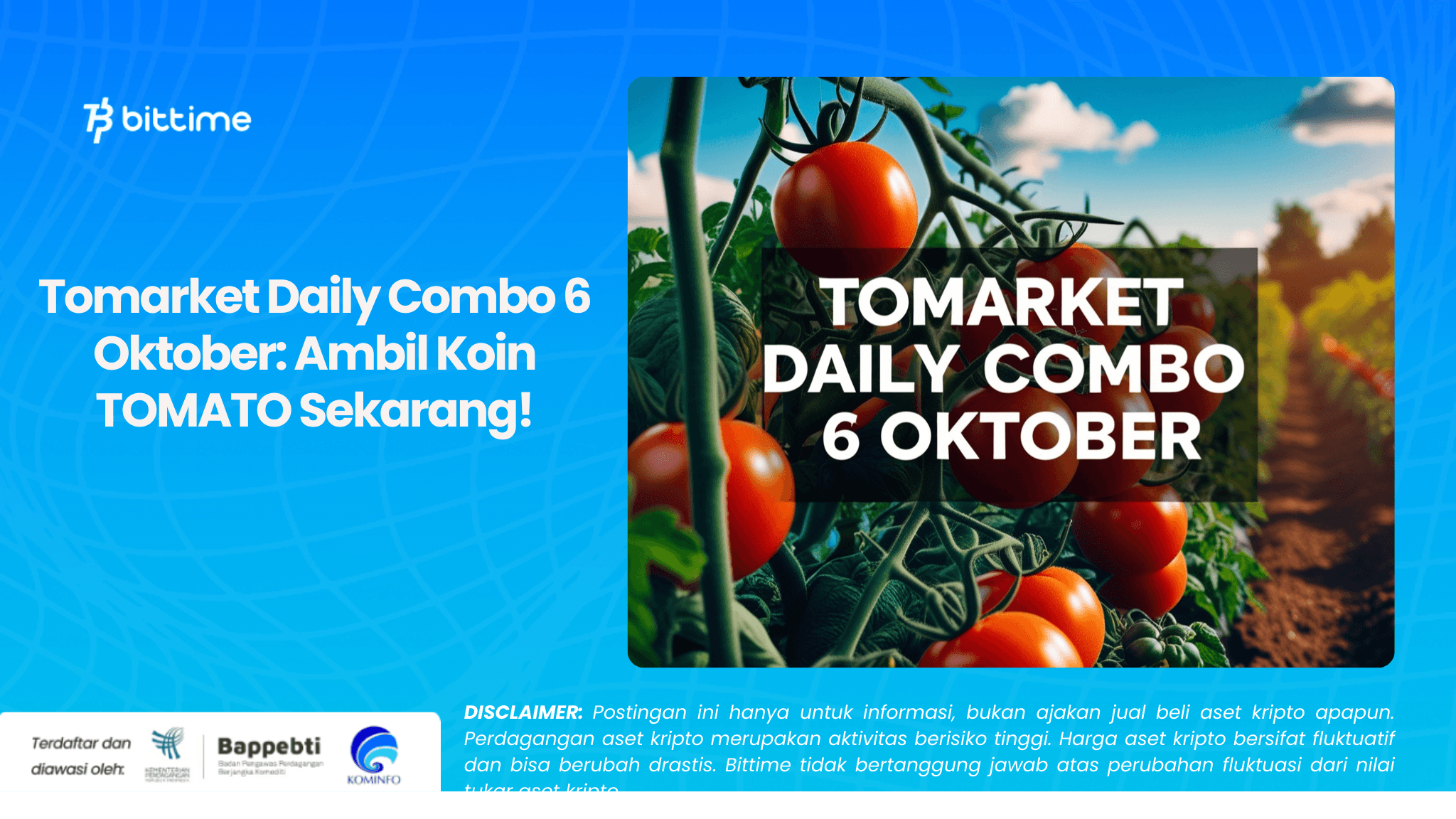 Tomarket Daily Combo 6 Oktober: Ambil Koin TOMATO Sekarang!