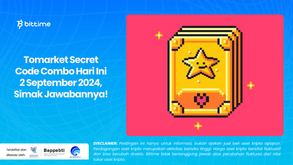 Tomarket Secret Code Combo Hari Ini 2 September 2024
