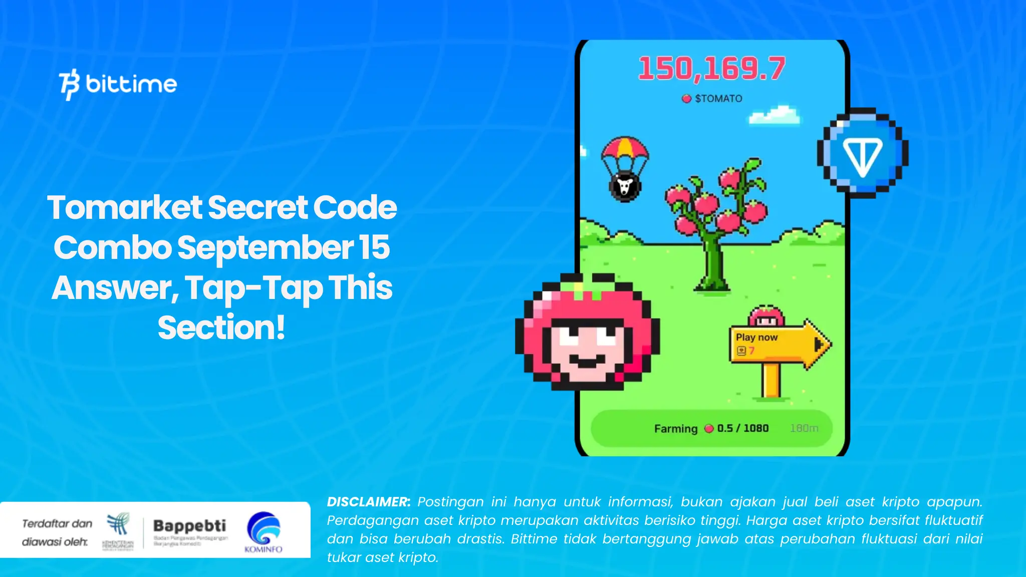 Tomarket Secret Code Combo September 15 Answer, Tap-Tap This Section!