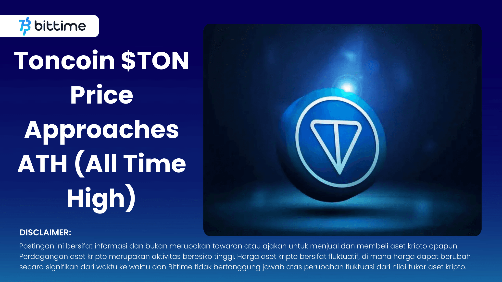Toncoin $TON Price Approaches ATH (All Time High)