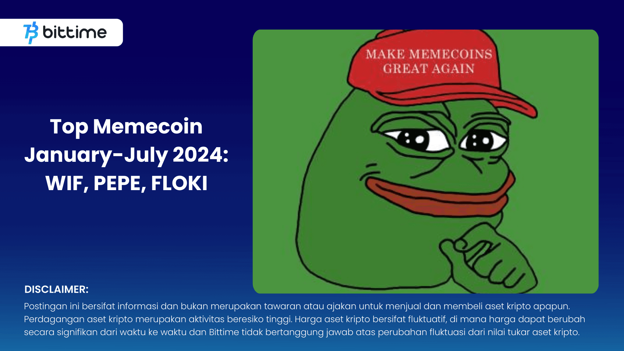 Top Memecoin January-July 2024: WIF, PEPE, FLOKI