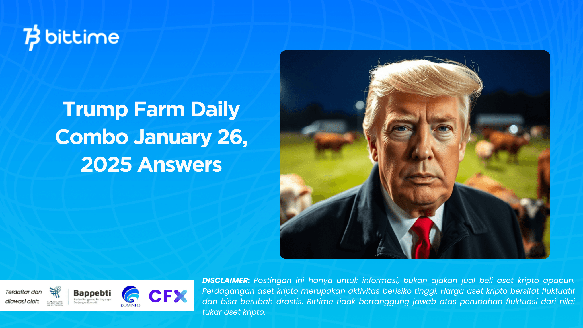 Trump Farm Daily Combo January 26, 2025 Answers