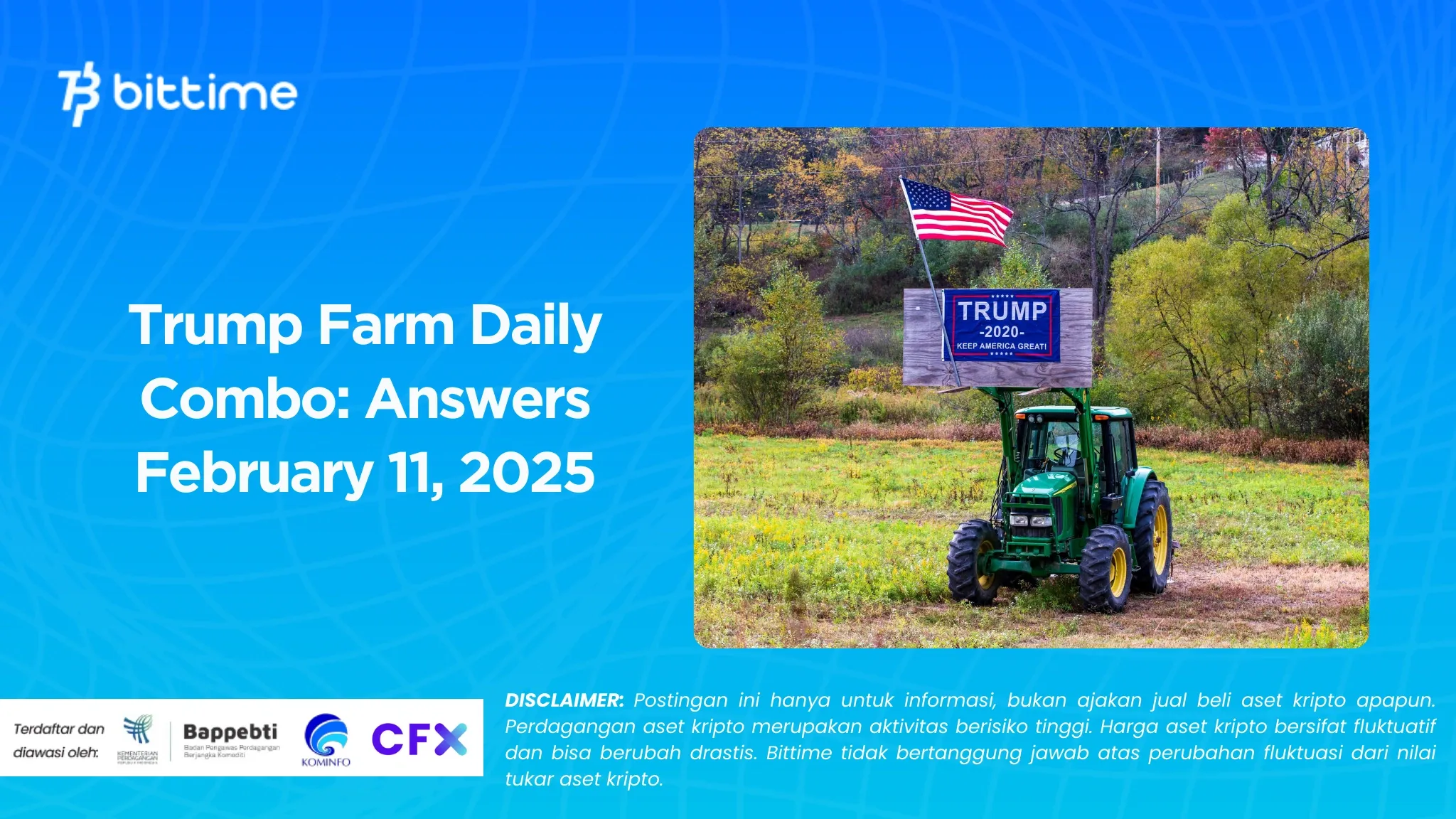 Trump Farm Daily Combo: Answers February 11, 2025