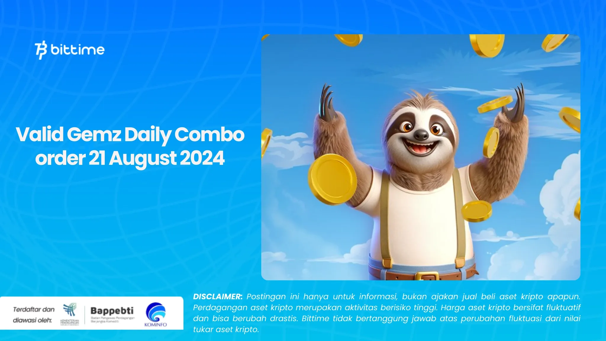 Valid Gemz Daily Combo order 21 August 2024