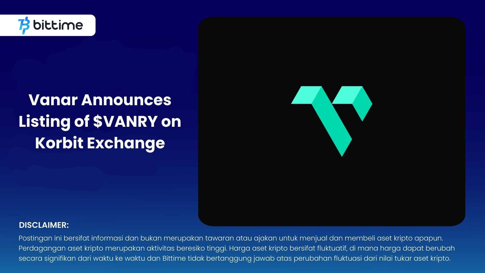 Vanar Announces Listing of $VANRY on Korbit Exchange