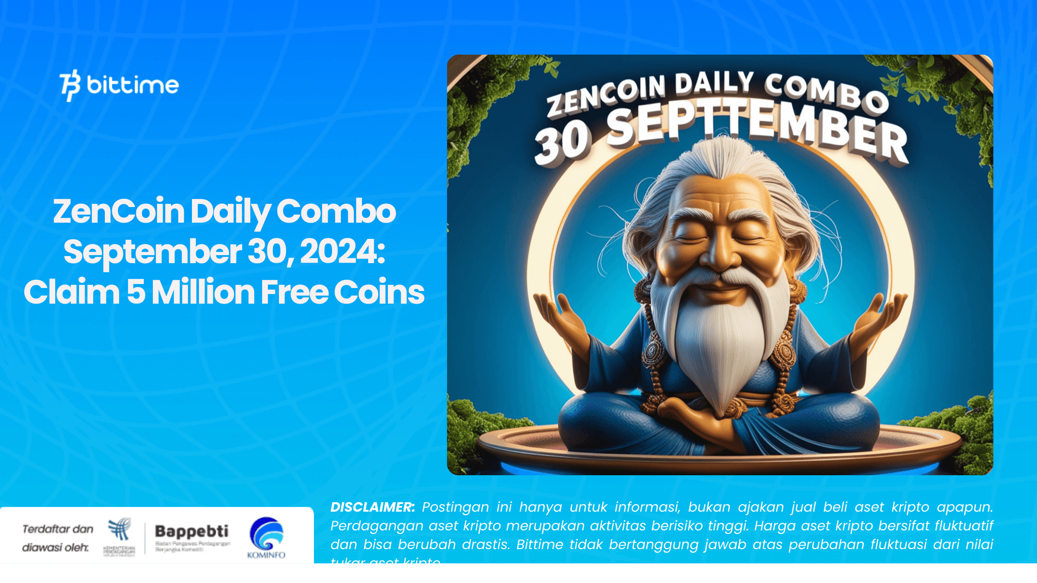 ZenCoin Daily Combo September 30, 2024: Claim 5 Million Free Coins
