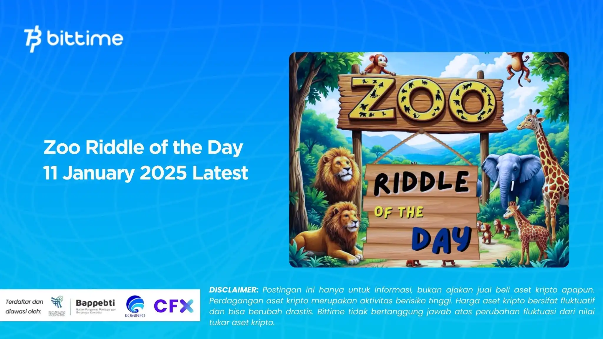 Zoo Riddle of the Day 11 January 2025 Latest
