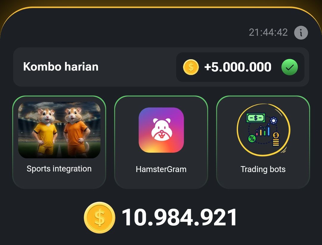 Inilah Daily Combo Hamster Kombat 3 Juli 2024, Jutaan Koin Siap Diklaim!