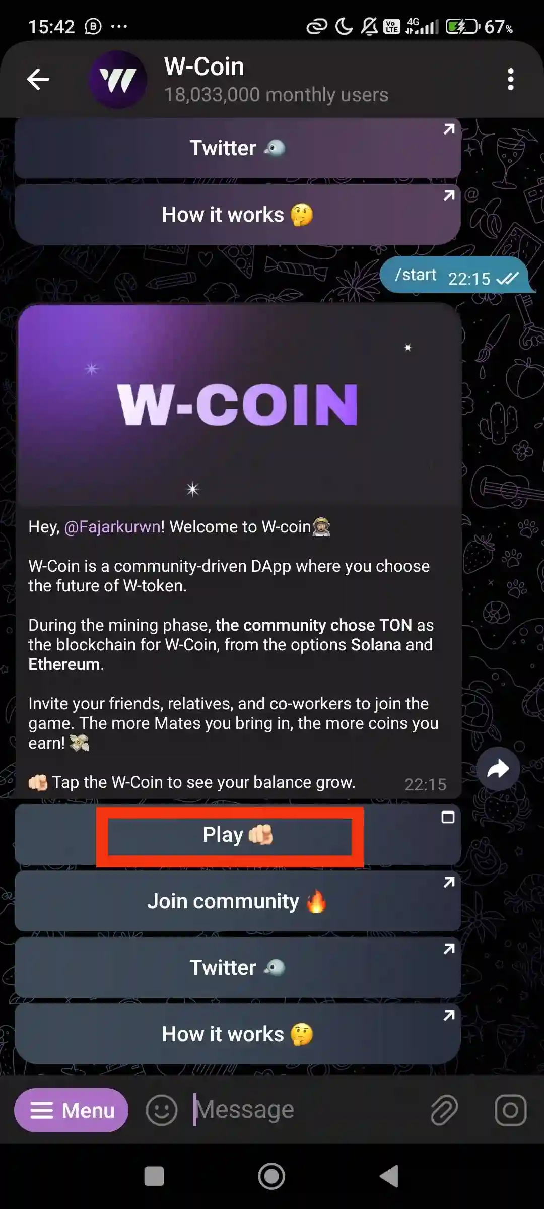 Cara Connect Wallet Telegram di Airdrop W-Coin: Biar Lolos Kriteria Snapshot!