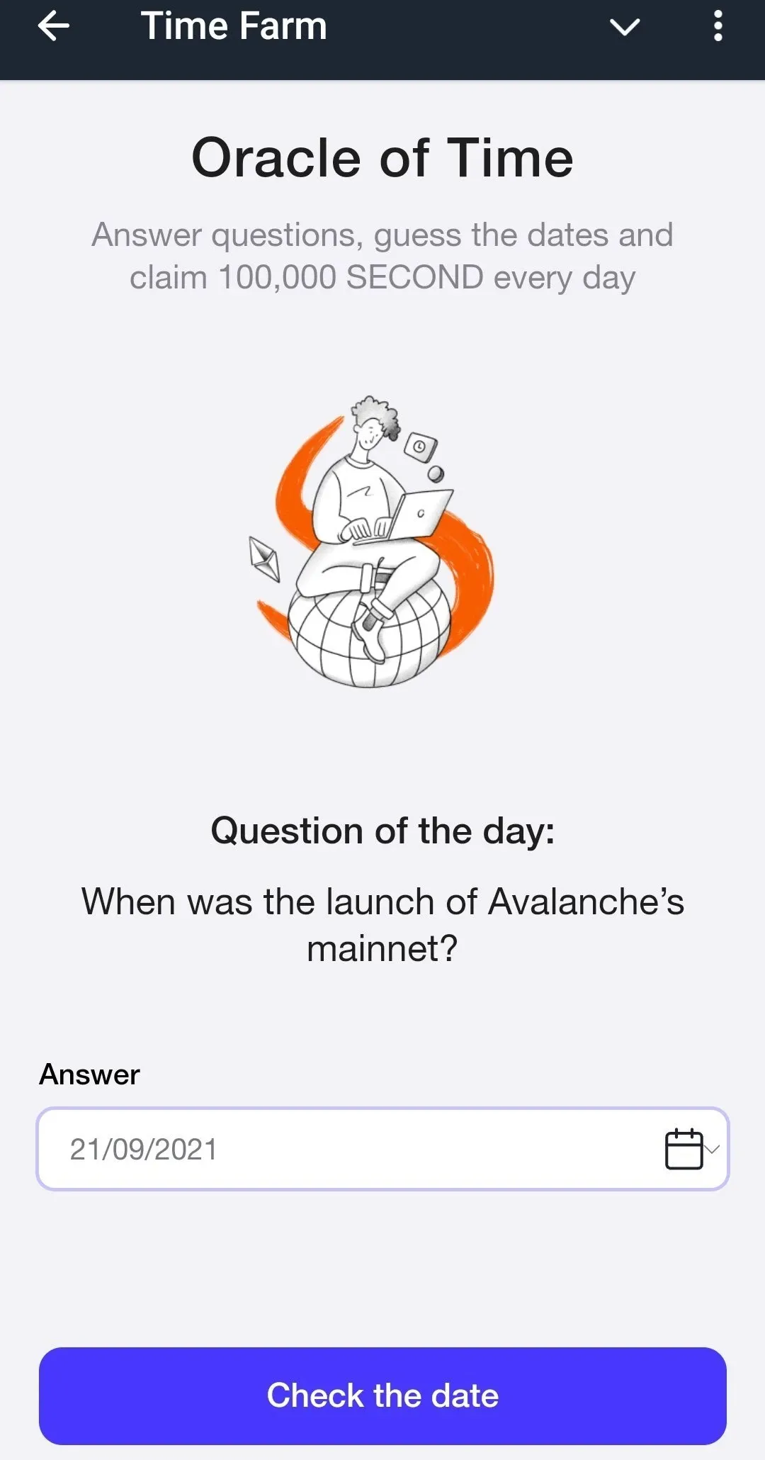 Jawaban Oracle of Time Farm 3 Agustus 2024, Dapatkan 100.000 $SECOND!